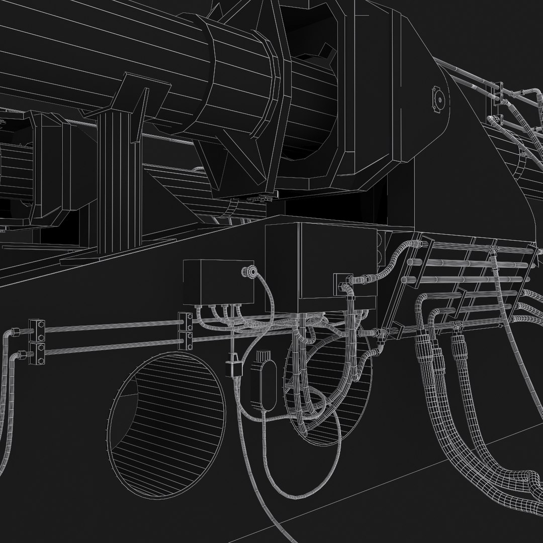 Herrenknecht Pipe Thruster Rigged 3d Model