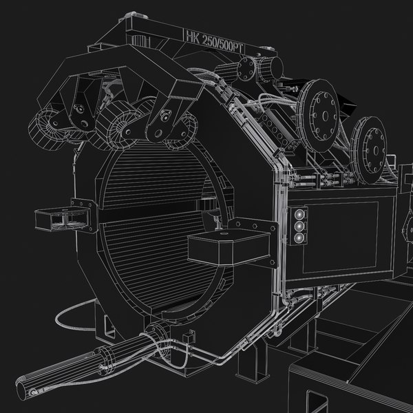 herrenknecht pipe thruster rigged 3d model