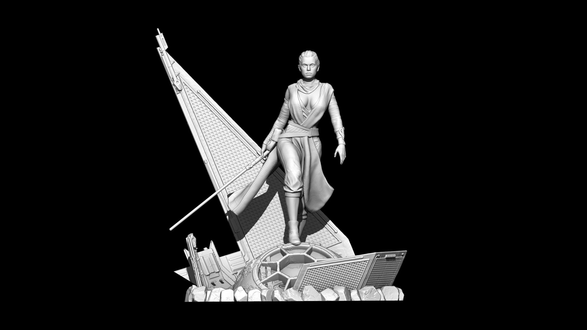 Rey The Jedi 3D - TurboSquid 1729987