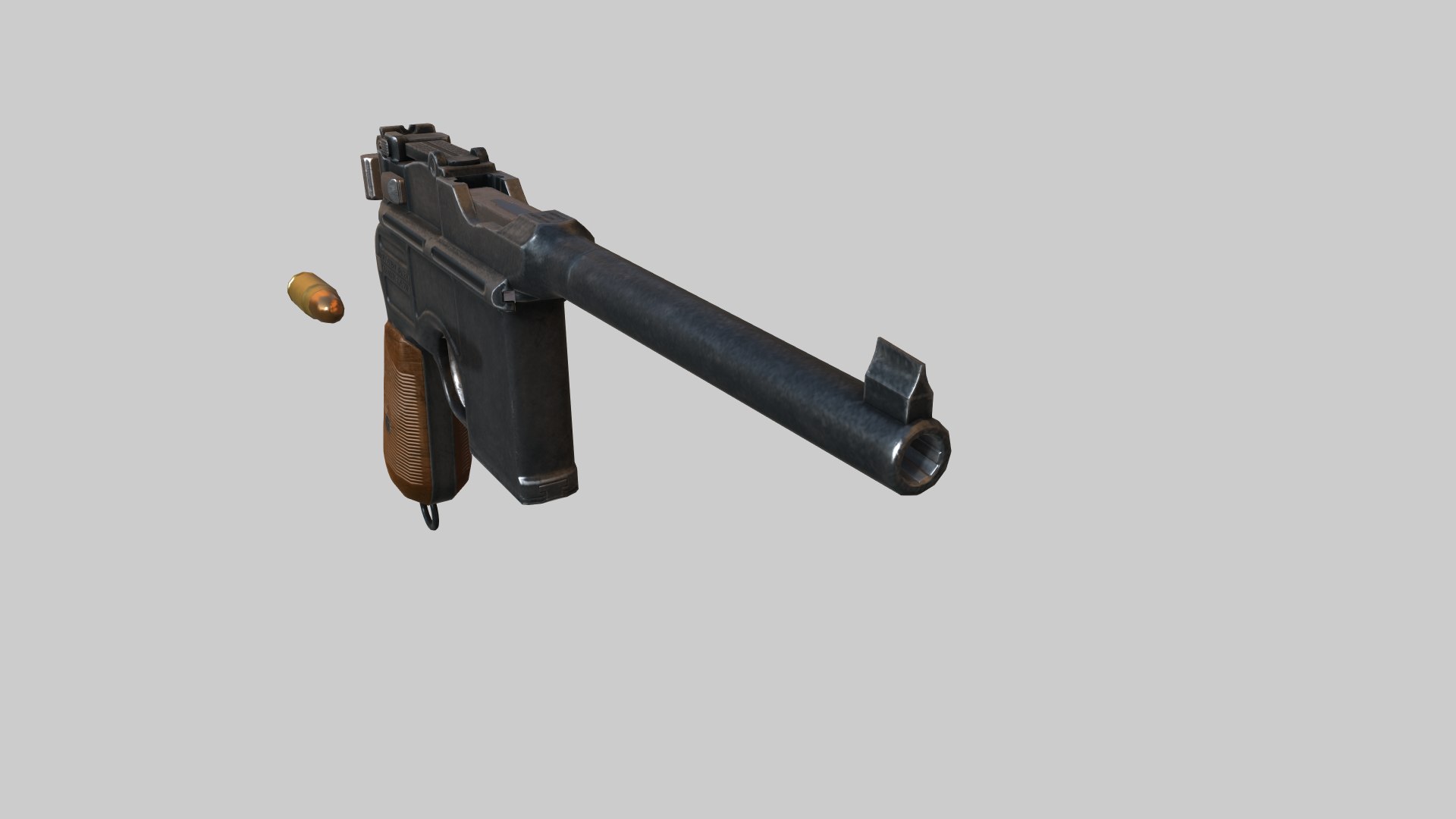 3d Mauser C96 Pbr