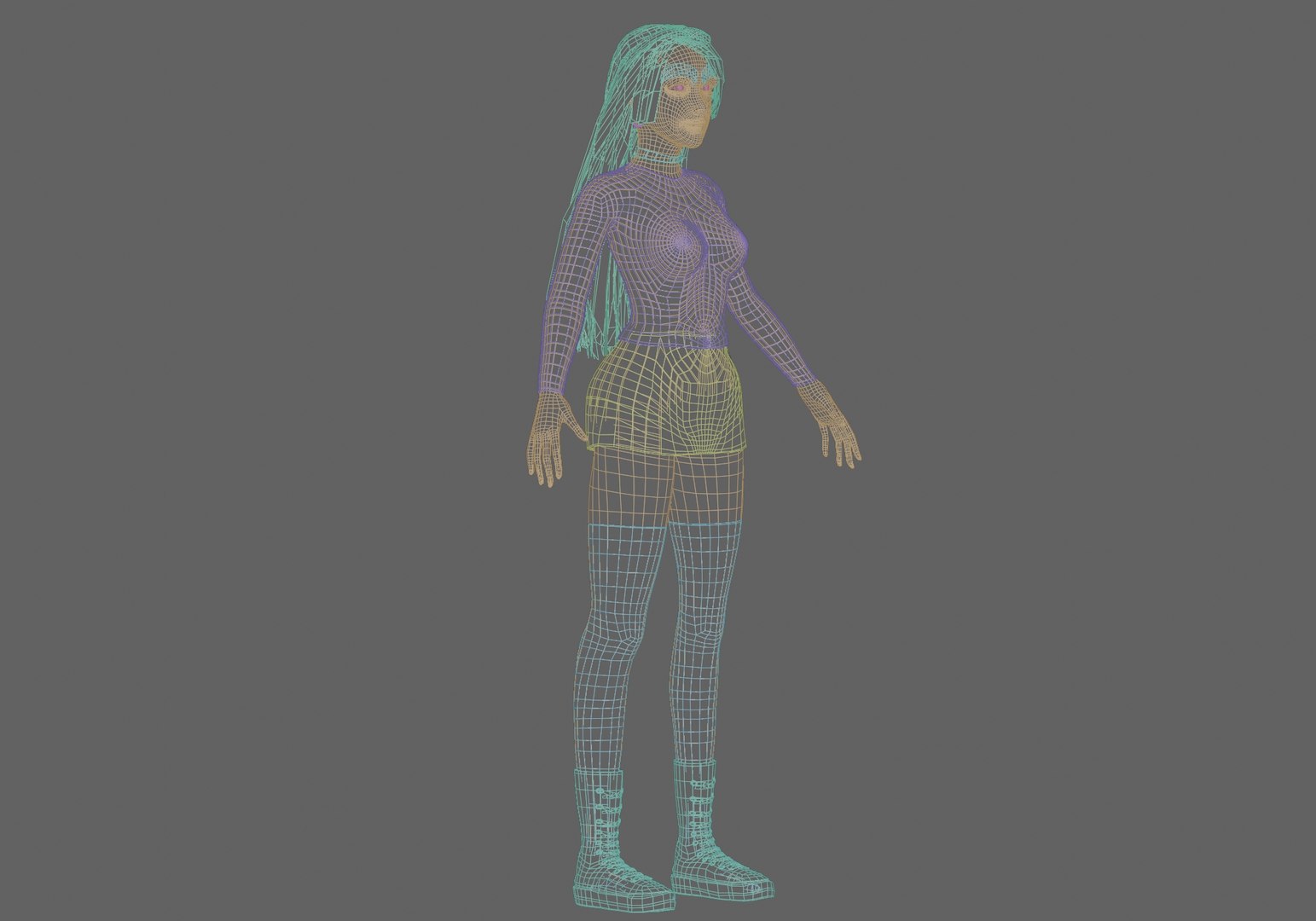 3D Model Standard Basic Woman V34587 - TurboSquid 2279516