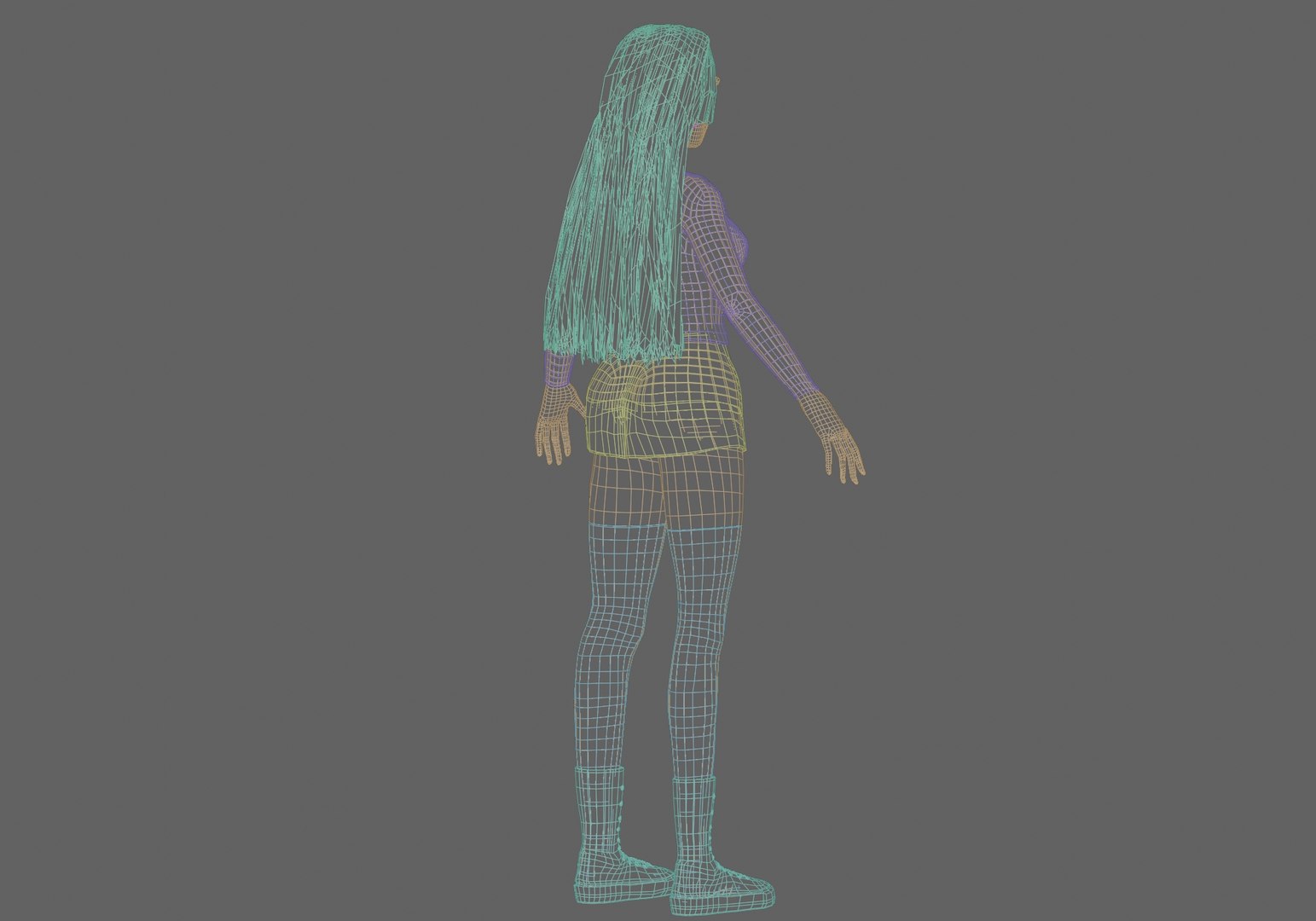 3D Model Standard Basic Woman V34587 - TurboSquid 2279516