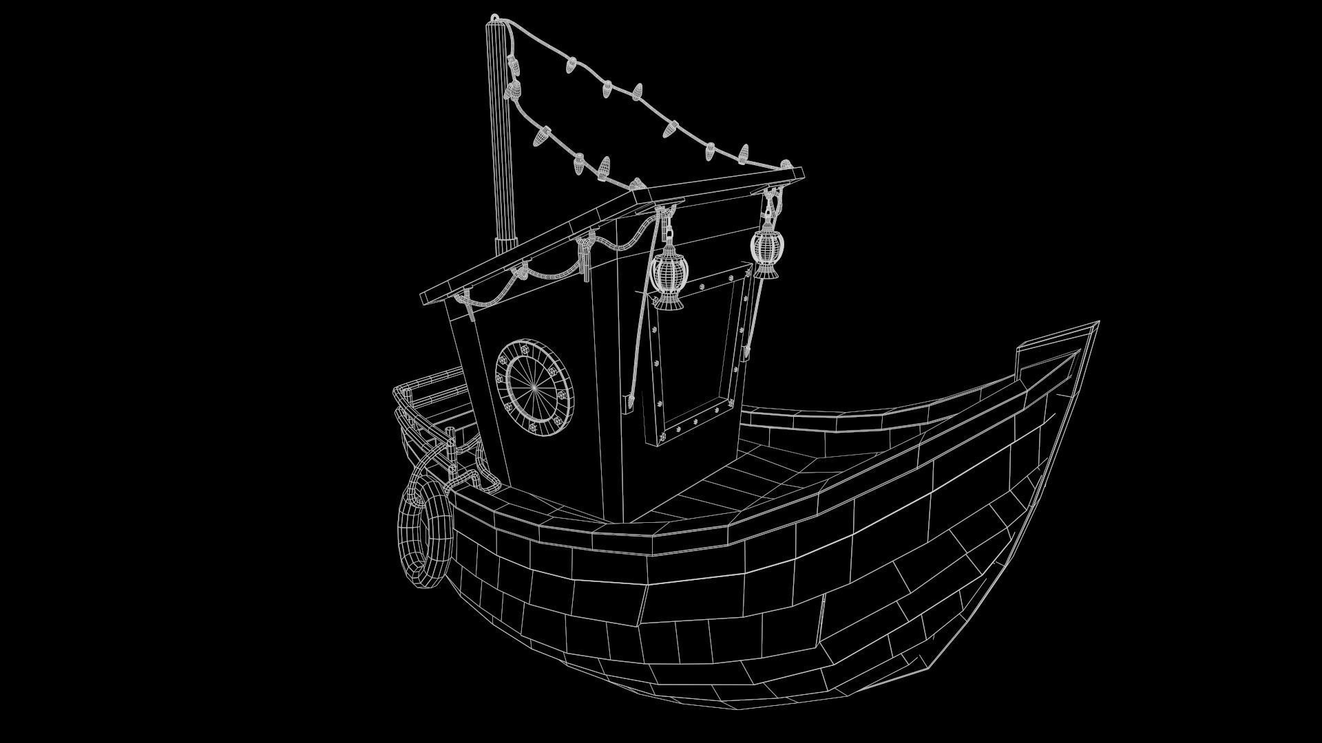 3D Boat Game Ready Low Poly PBR 3D Model - TurboSquid 2182801