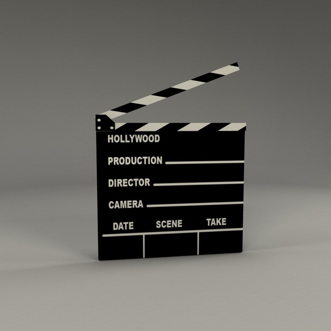 Clapper Board 3d Model