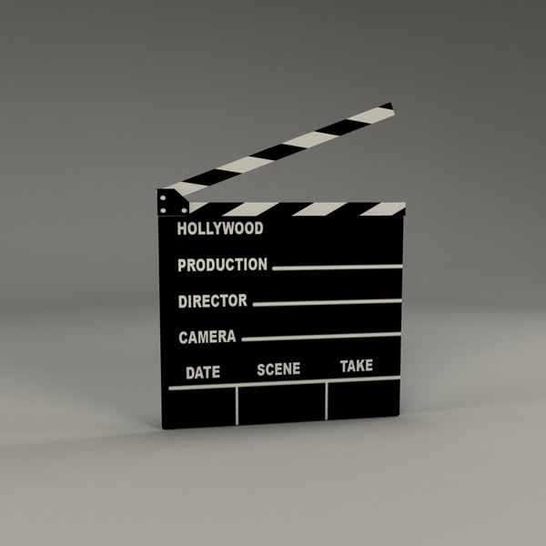 clapper board 3d model