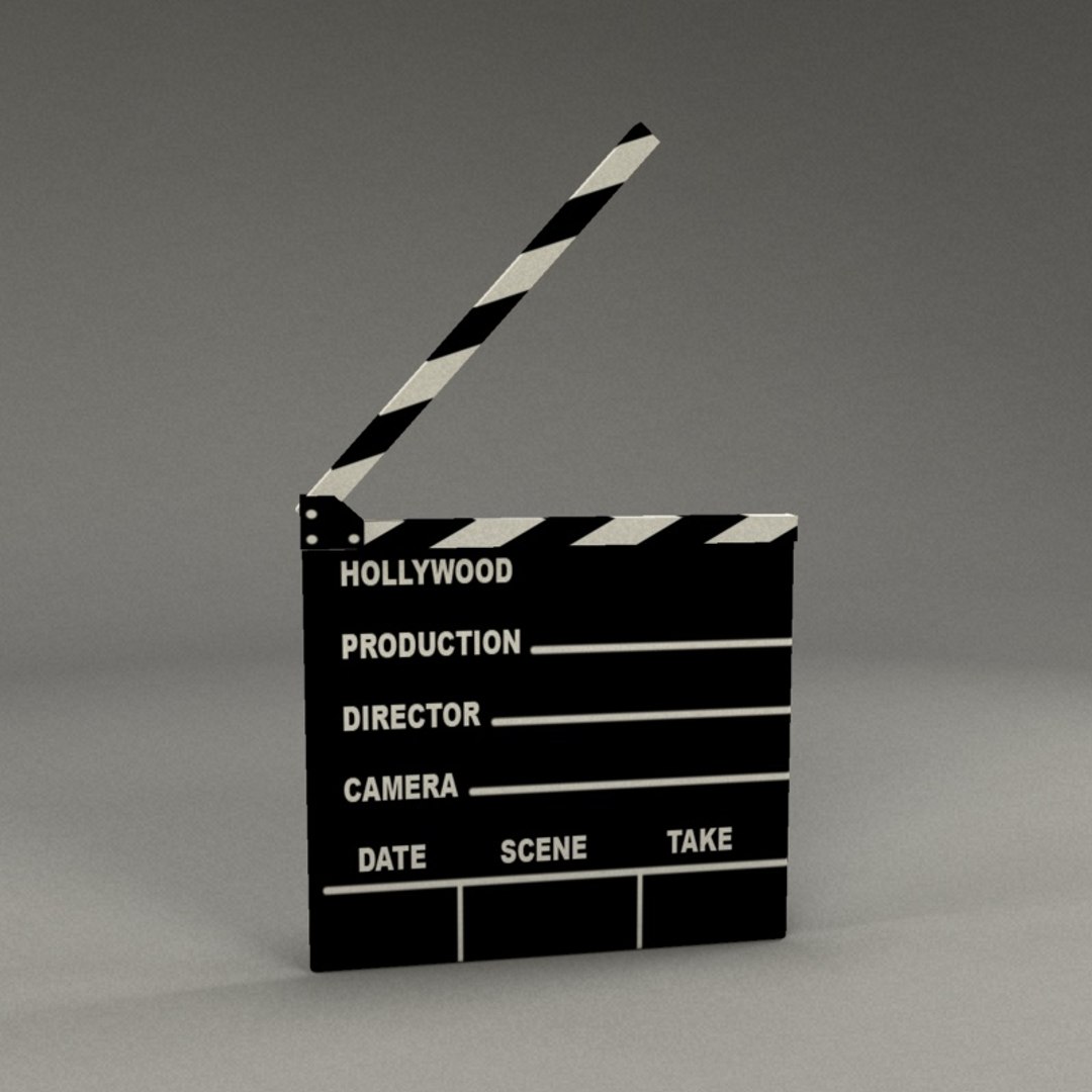 Clapper Board 3d Model