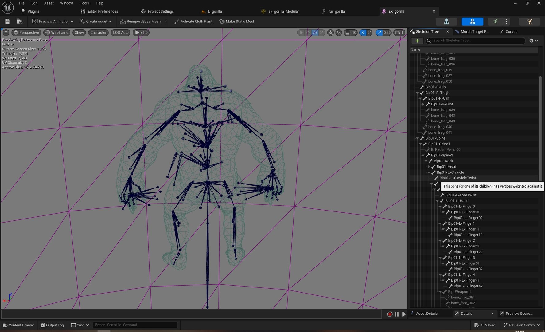UE5 Gorilla Rigged Fur Model - TurboSquid 2411931