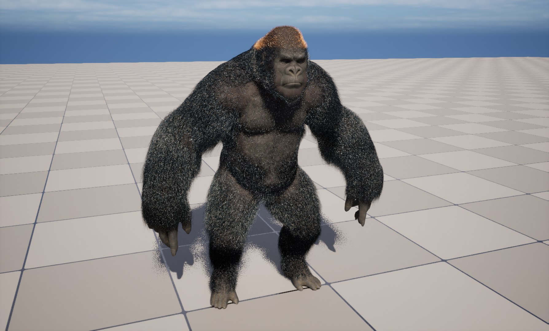 UE5 Gorilla Rigged Fur Model - TurboSquid 2411931
