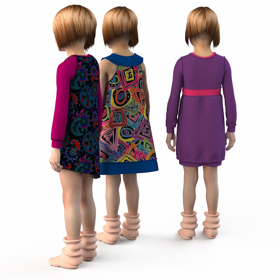 Fashion Dressed 3d Model