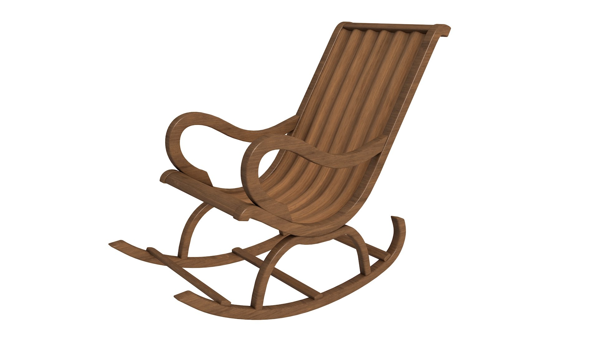 3D Rocking Chair Model - TurboSquid 2080455