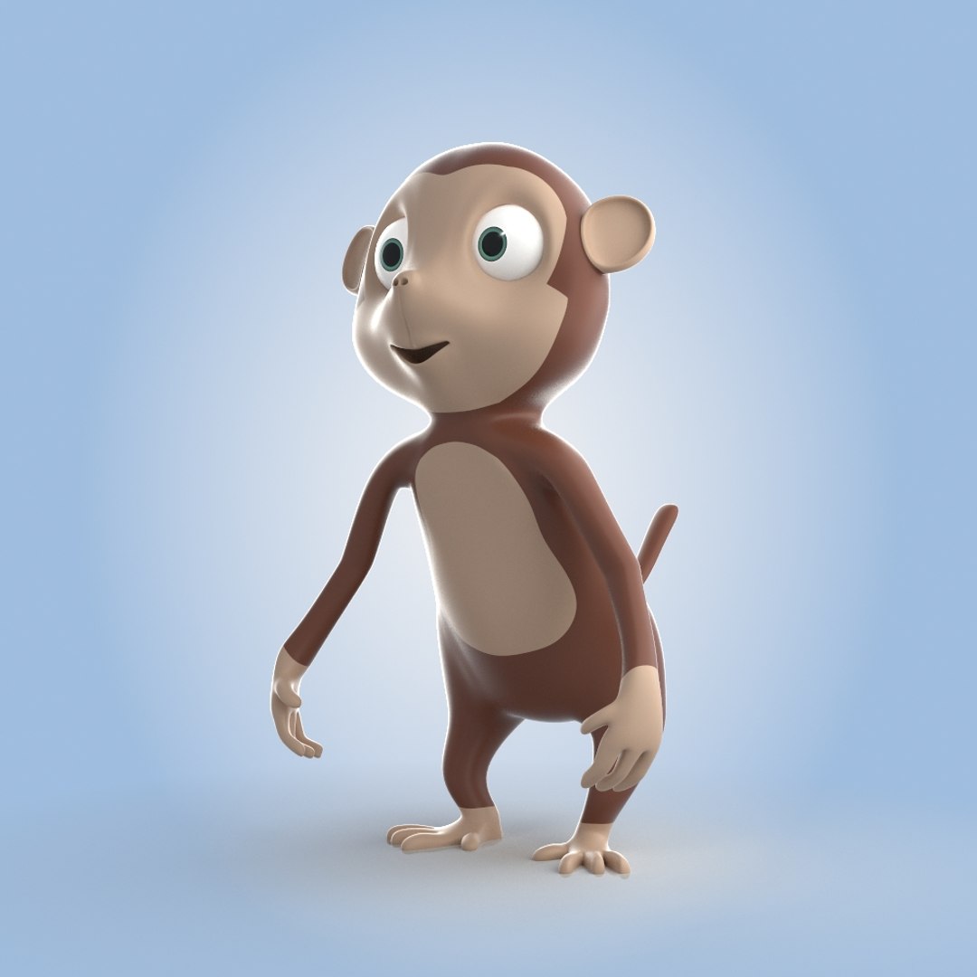 Monkey 3D - TurboSquid 1842272
