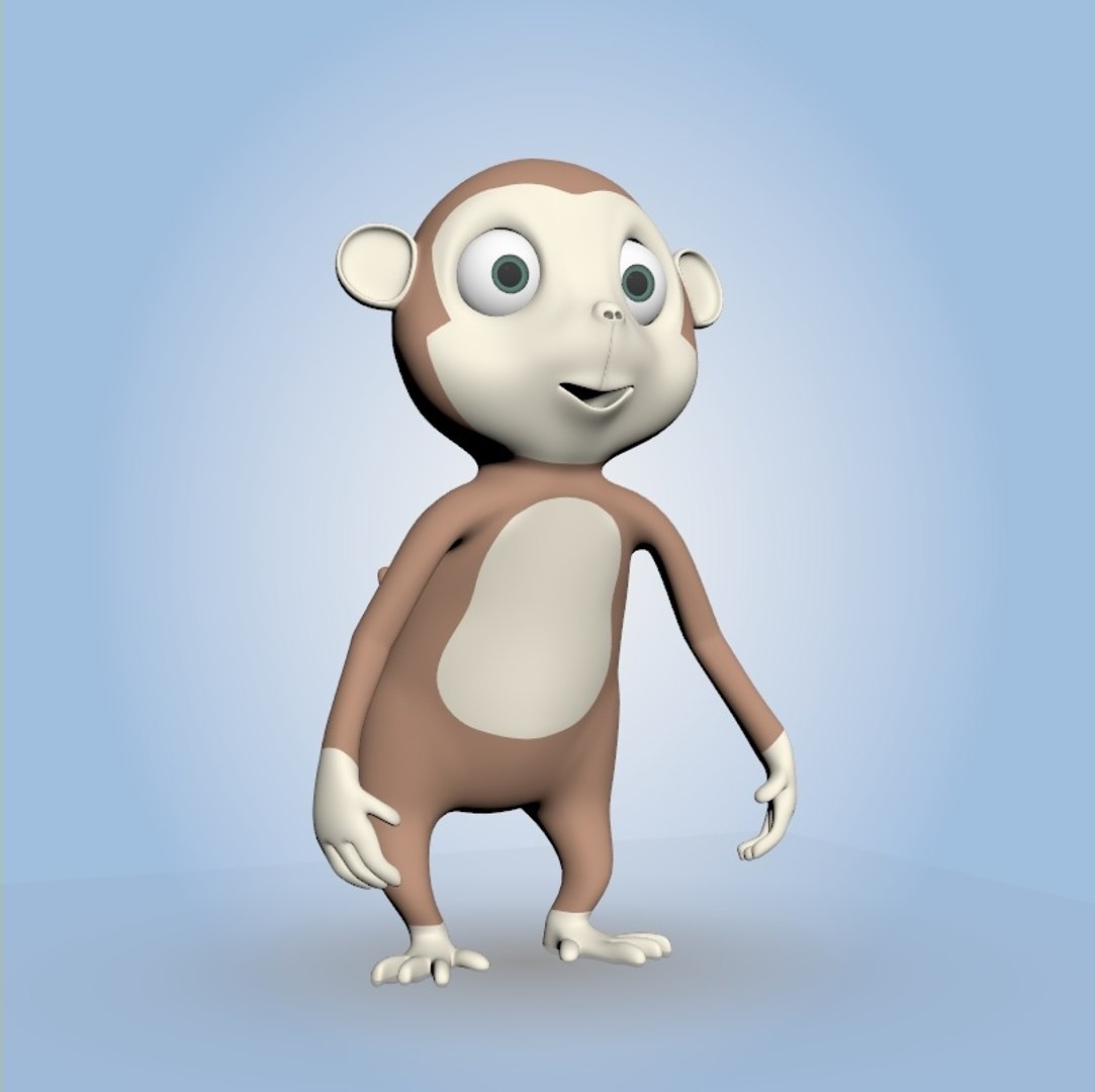 Monkey 3D - TurboSquid 1842272