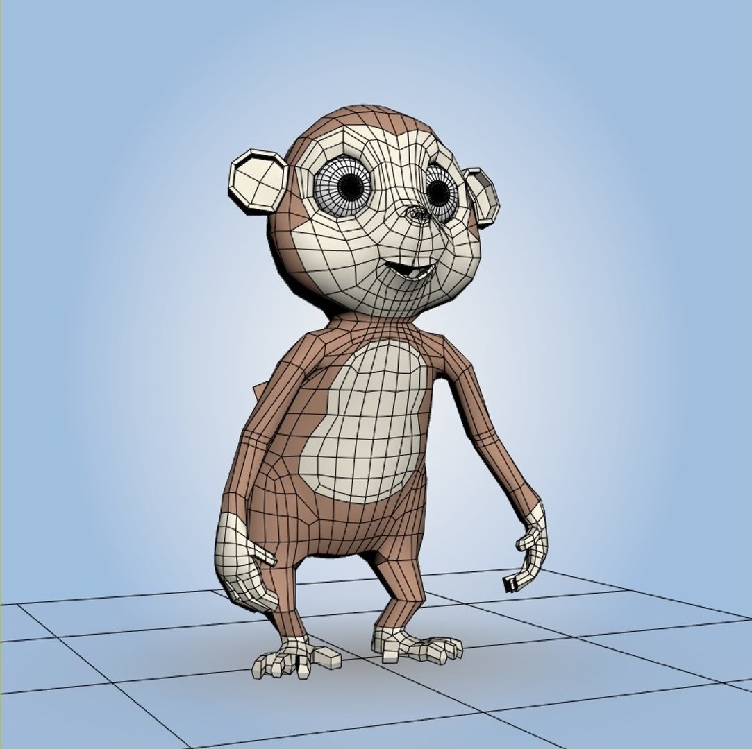 Monkey 3D - TurboSquid 1842272