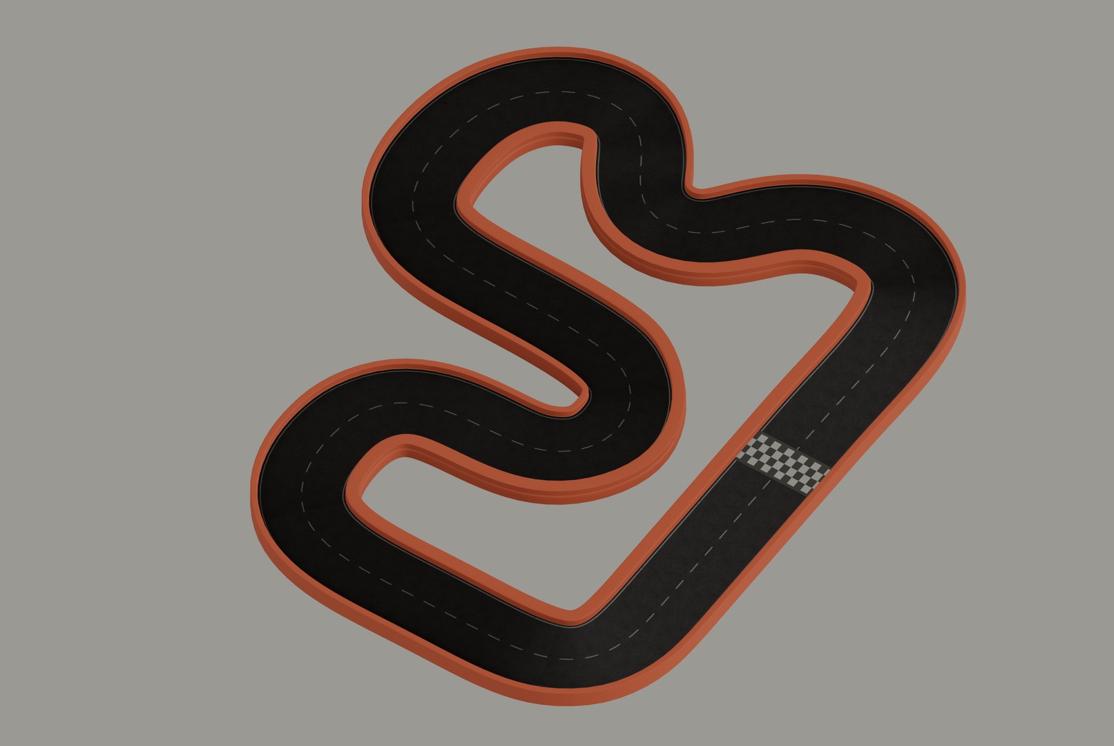 Race Track 3D Model - TurboSquid 2058685