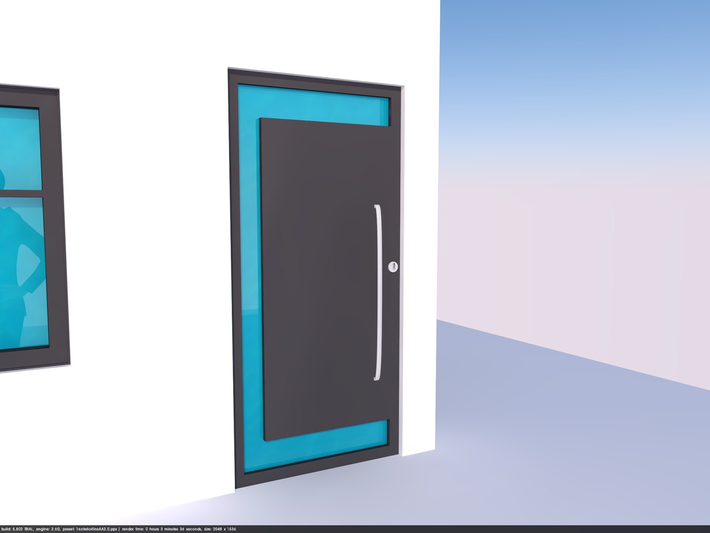 Free Simple Door Window 3D Model - TurboSquid 1287259