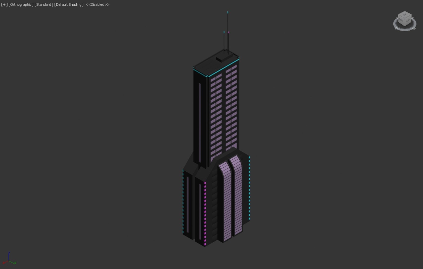 Neon City Buildings 3D Model - TurboSquid 1392909