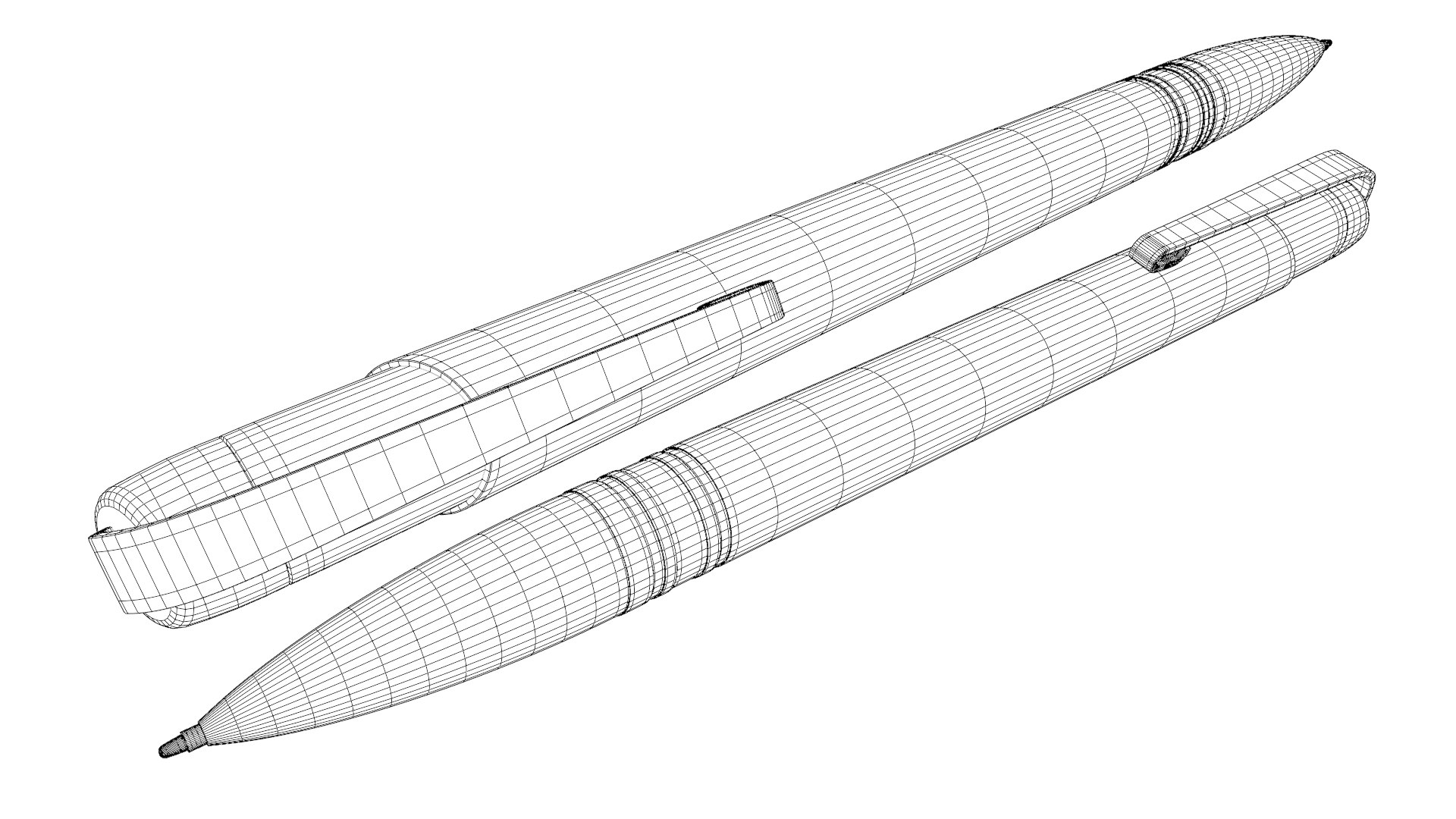 Pens 3D Model - TurboSquid 2348701