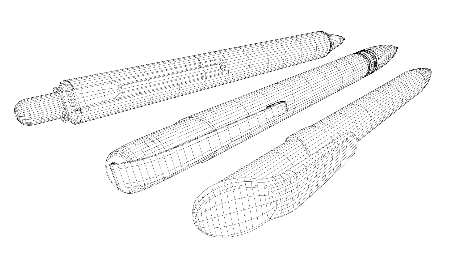 Pens 3D Model - TurboSquid 2348701
