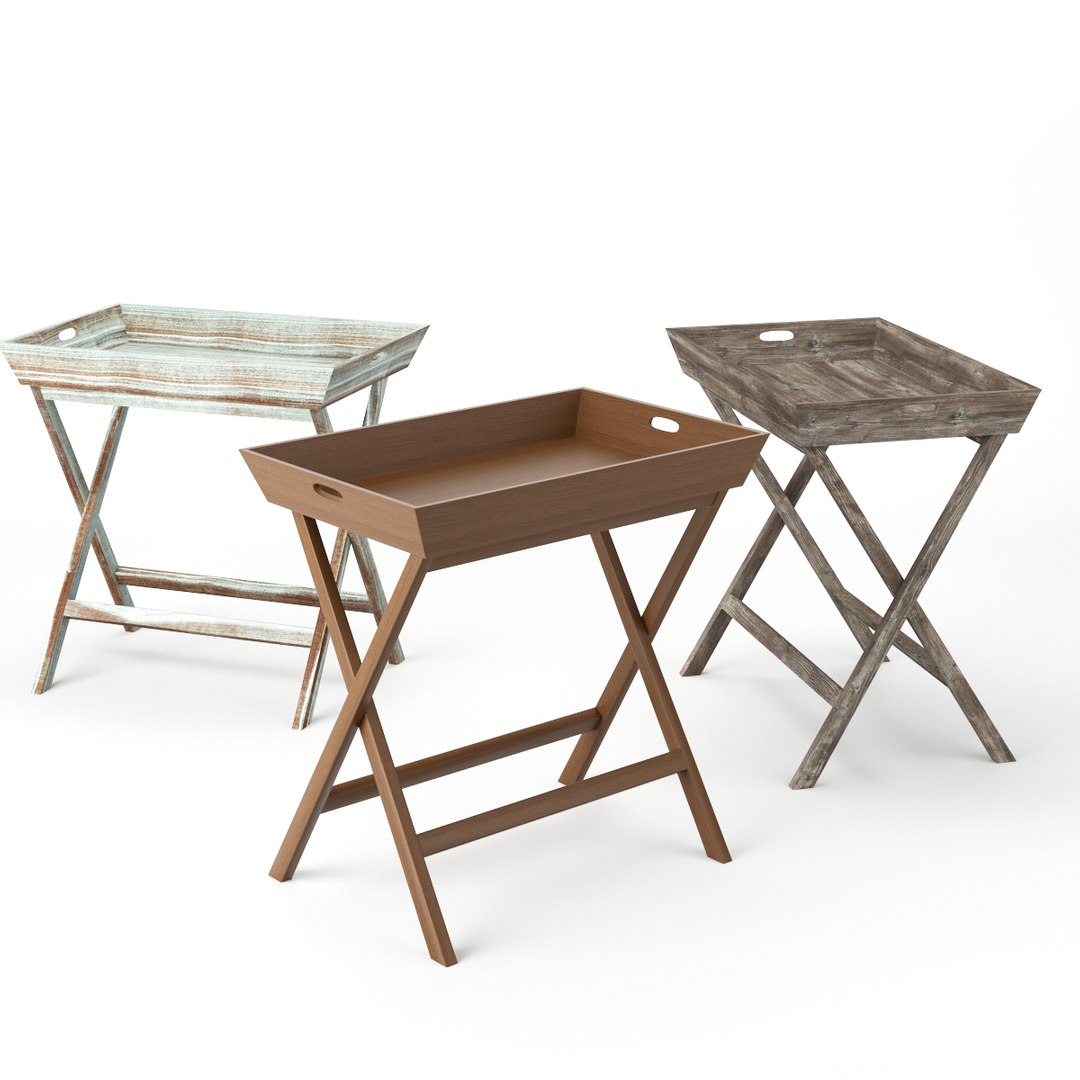 3d ainsley tray table model
