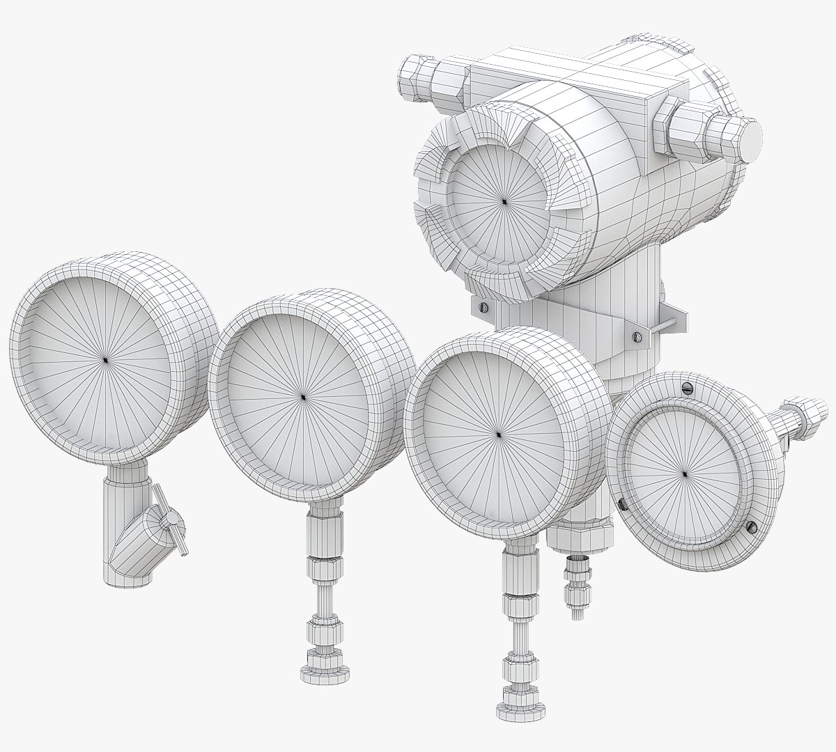 3D Manometer Meter Model - TurboSquid 1202538