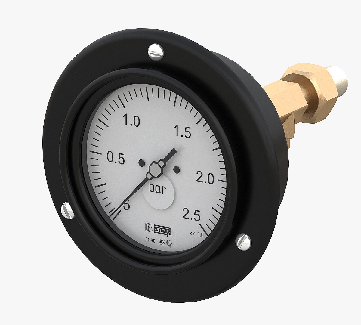 3D Manometer Meter Model - TurboSquid 1202538