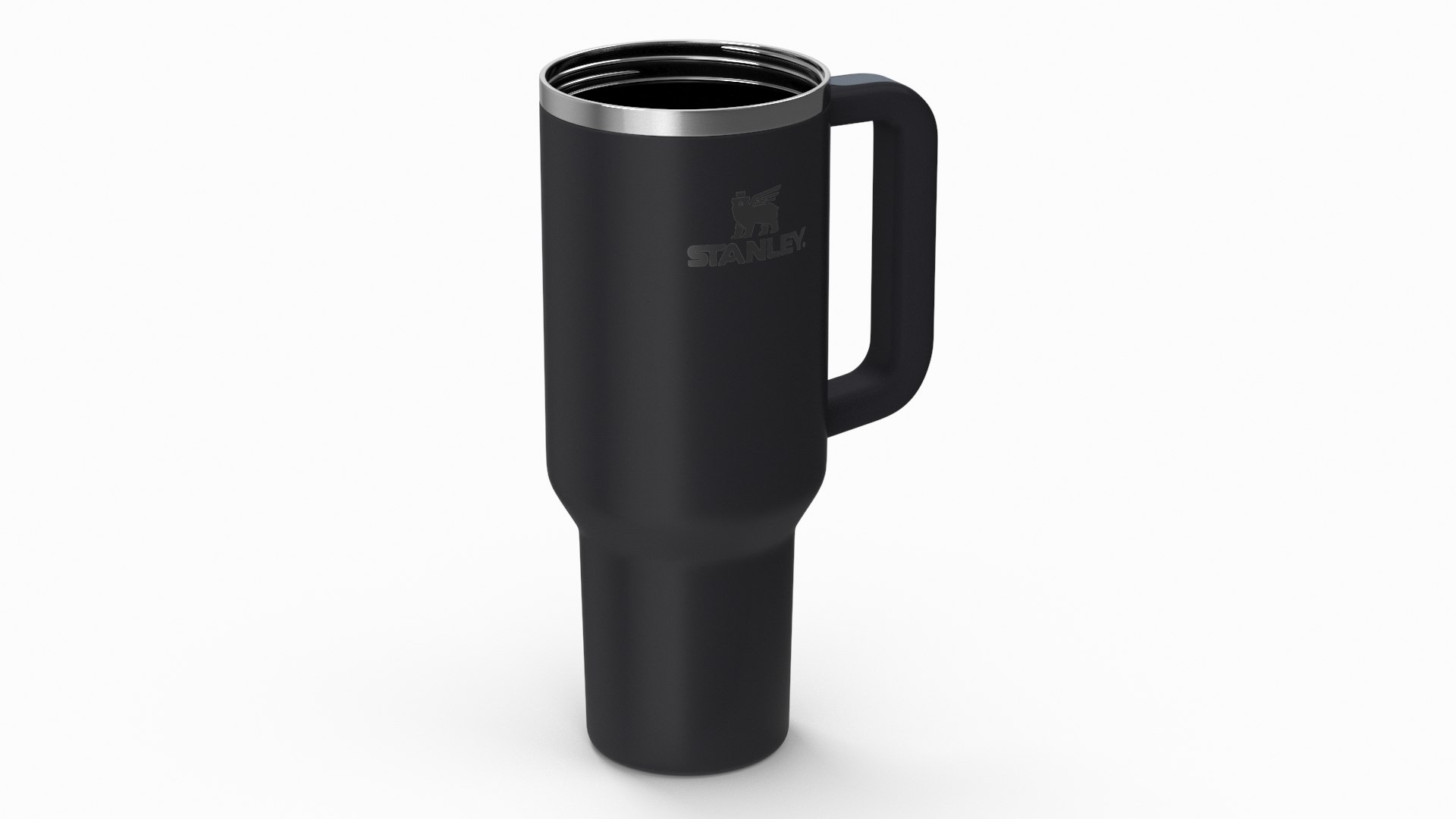 Stanley Insulated Travel Mug Black Open 3D Model - TurboSquid 2231259