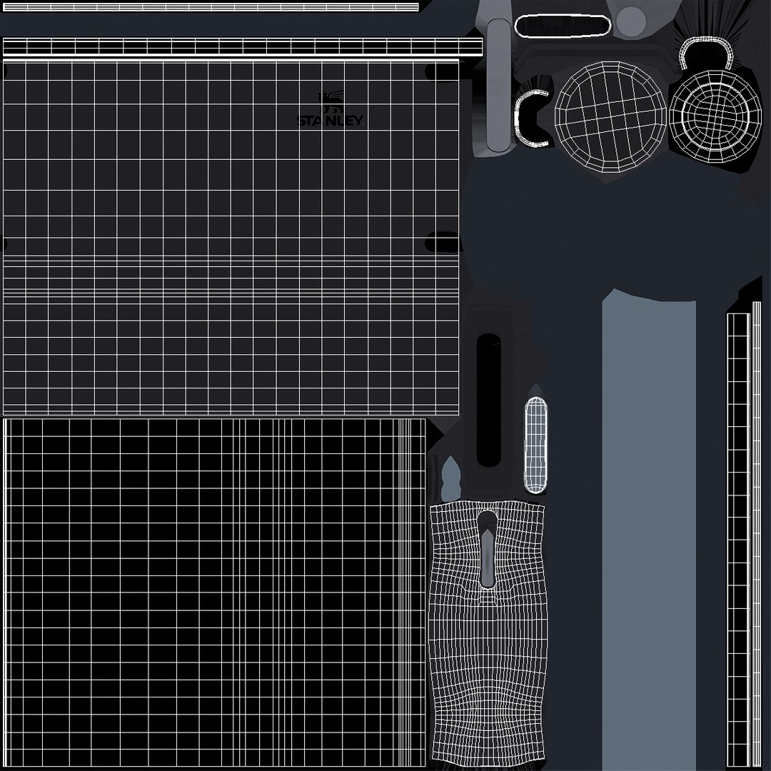 Stanley Insulated Travel Mug Black Open 3D Model - TurboSquid 2231259