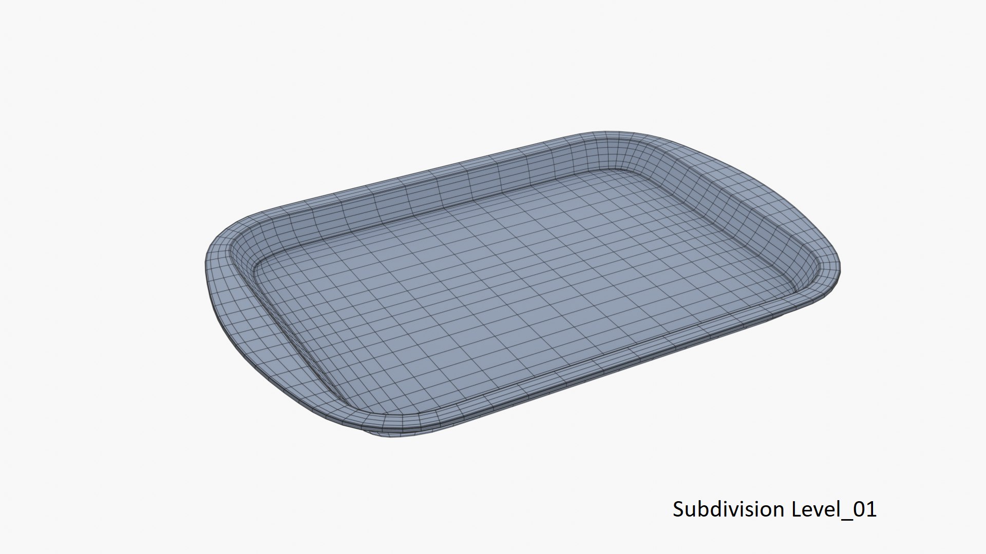 3D Model Square Tray - TurboSquid 1913330
