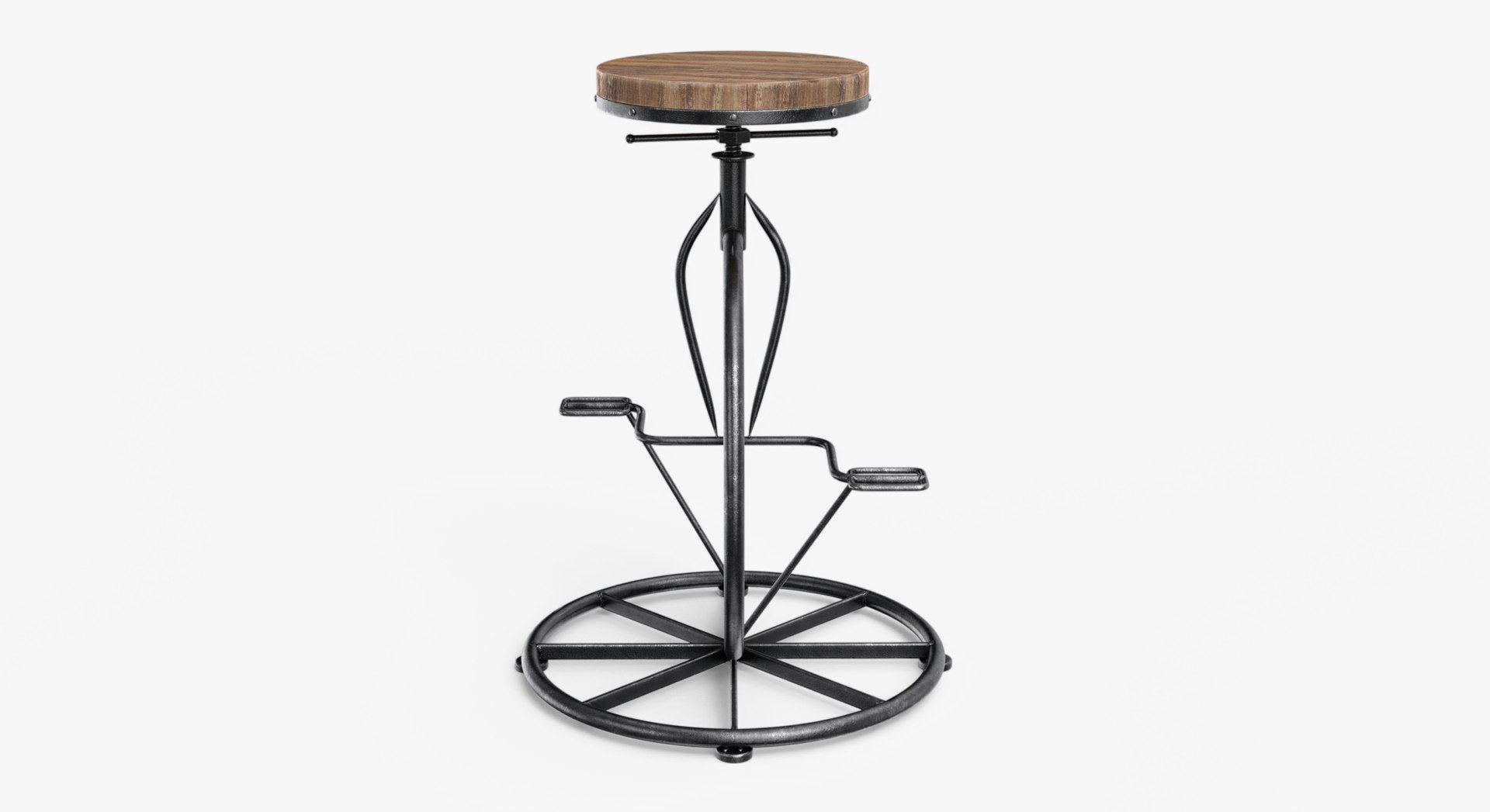 3D Bicycle Wheel Bar Stool Model - TurboSquid 1326487