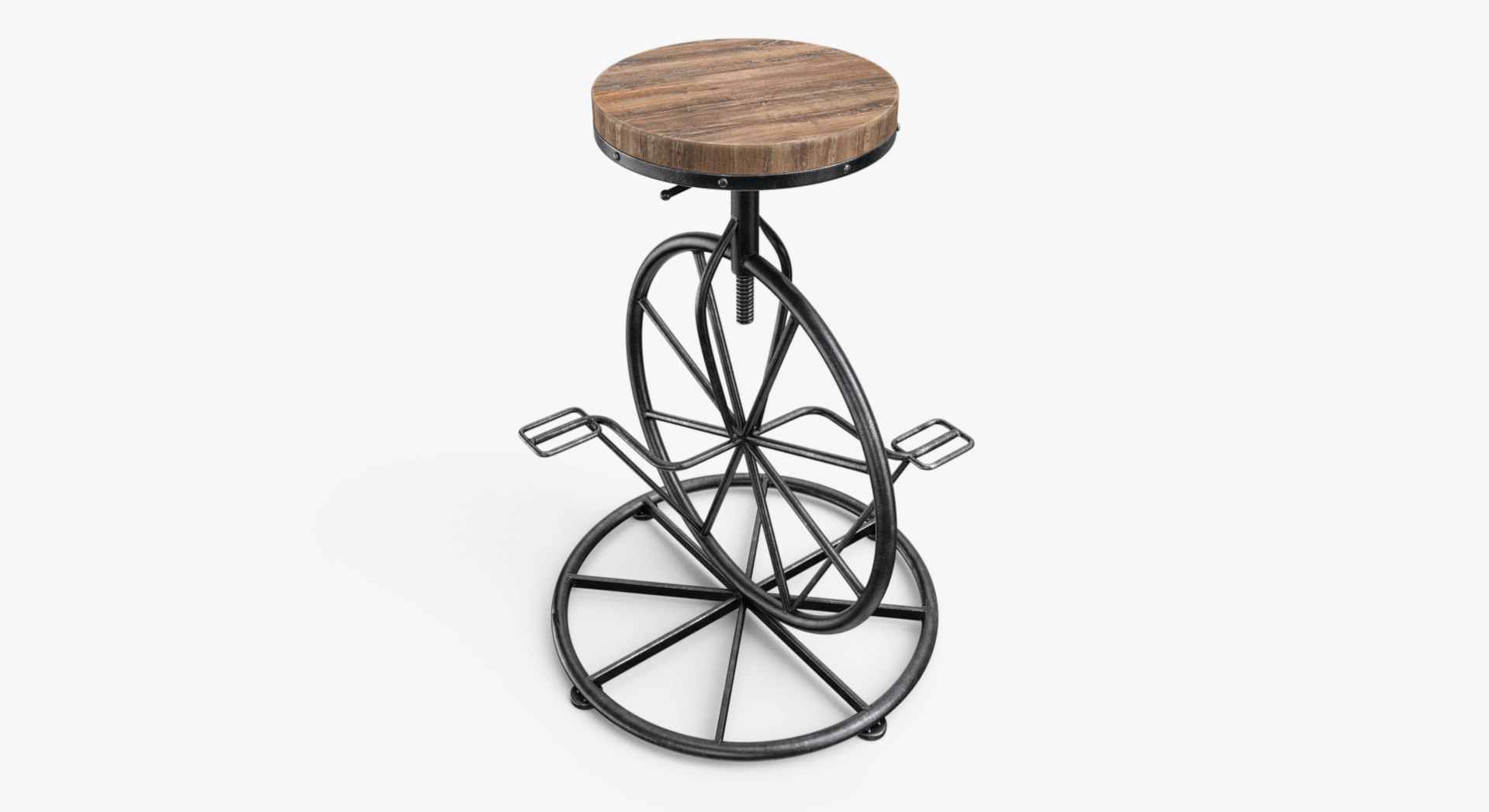 3D bicycle wheel bar stool model - TurboSquid 1326487