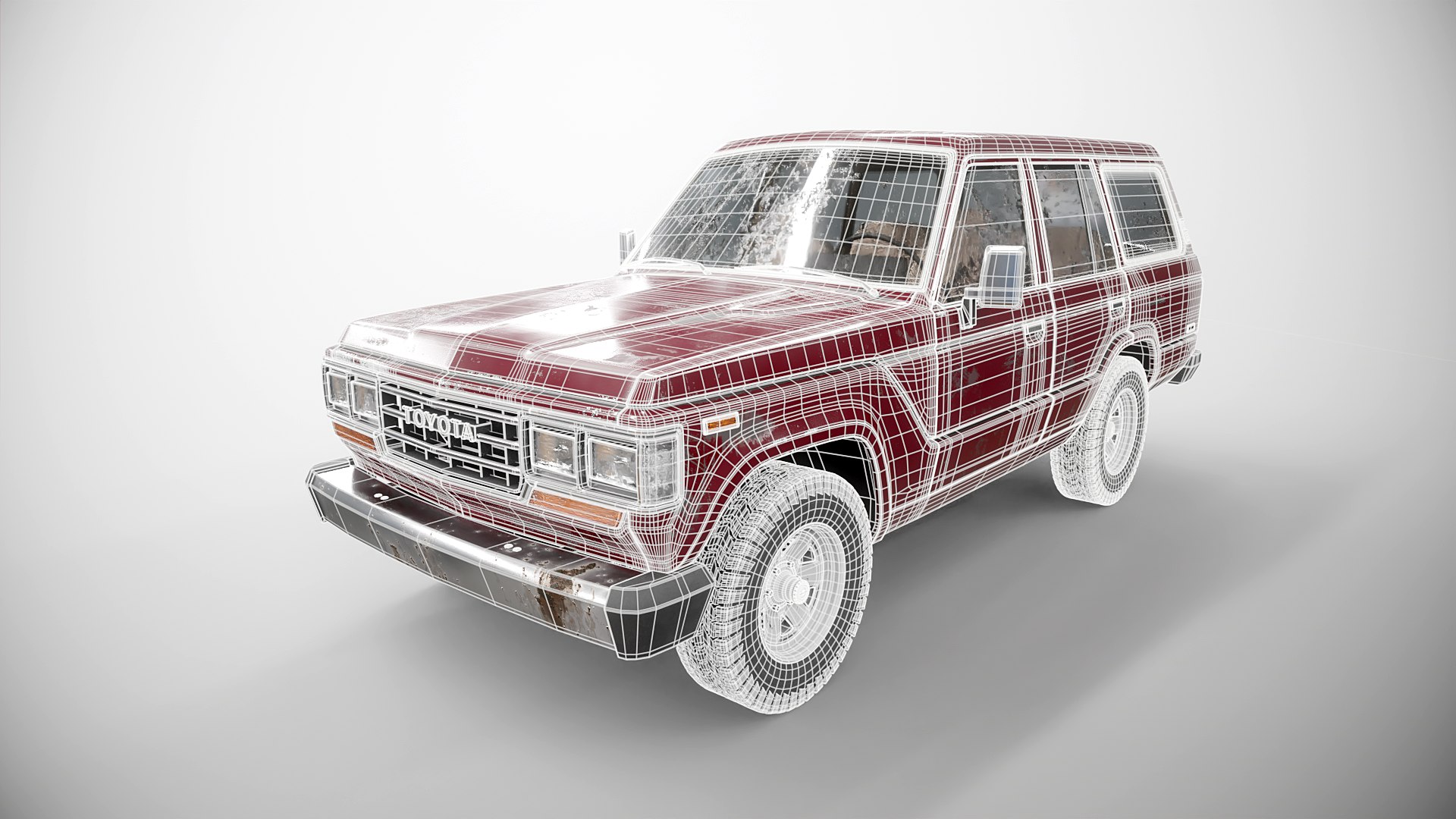 3D Toyota Land Cruiser J60 1980-1990 Facelift Aged - TurboSquid 2410265