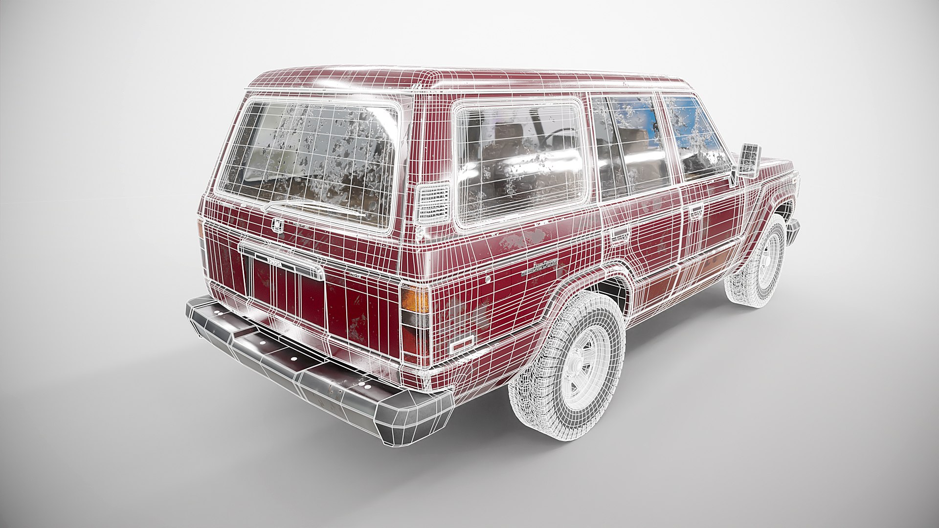 3D Toyota Land Cruiser J60 1980-1990 Facelift Aged - TurboSquid 2410265