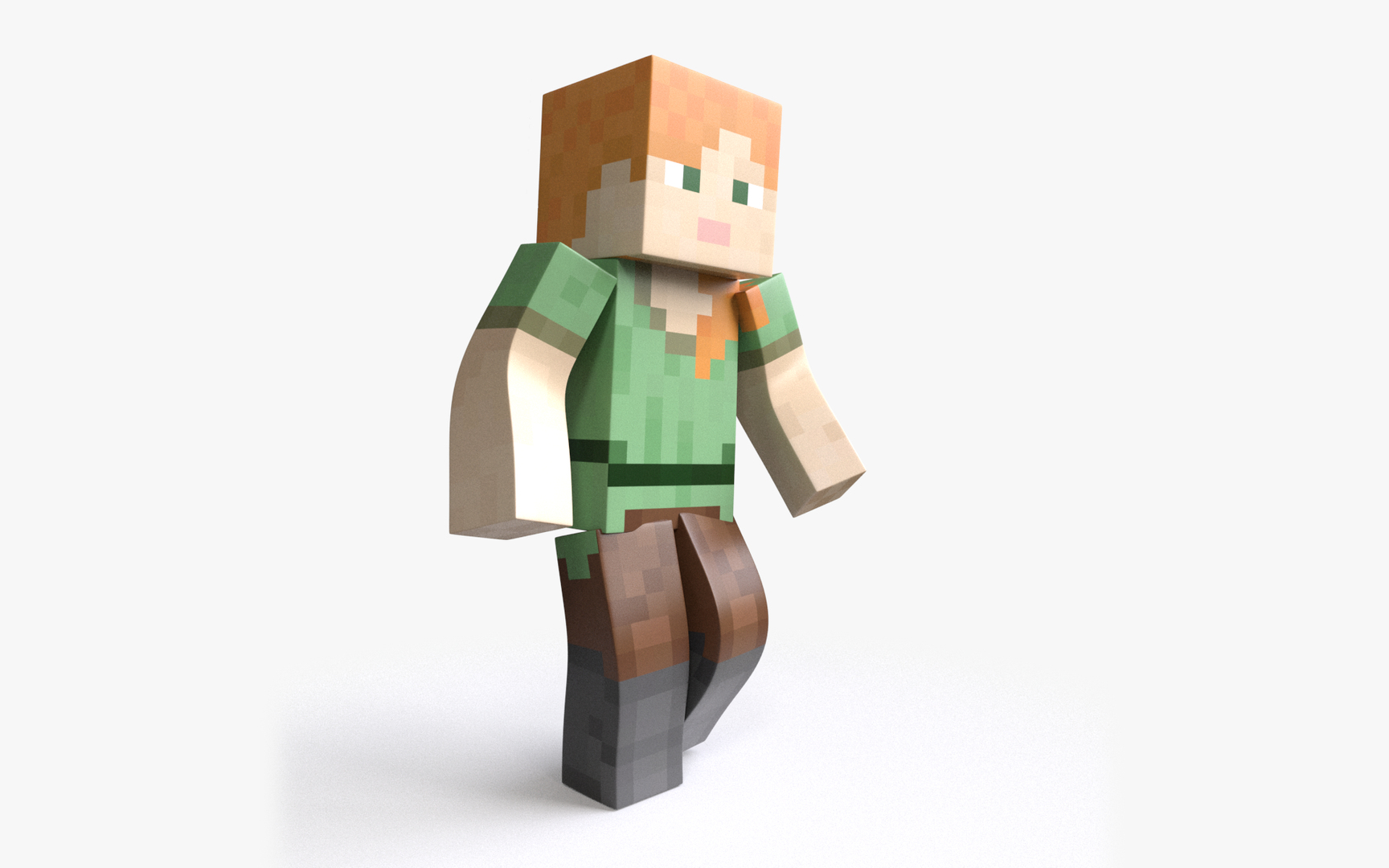Alex Minecraft - Mixamo Animatable - Vray-Arnold3D模型 - TurboSquid 1827873