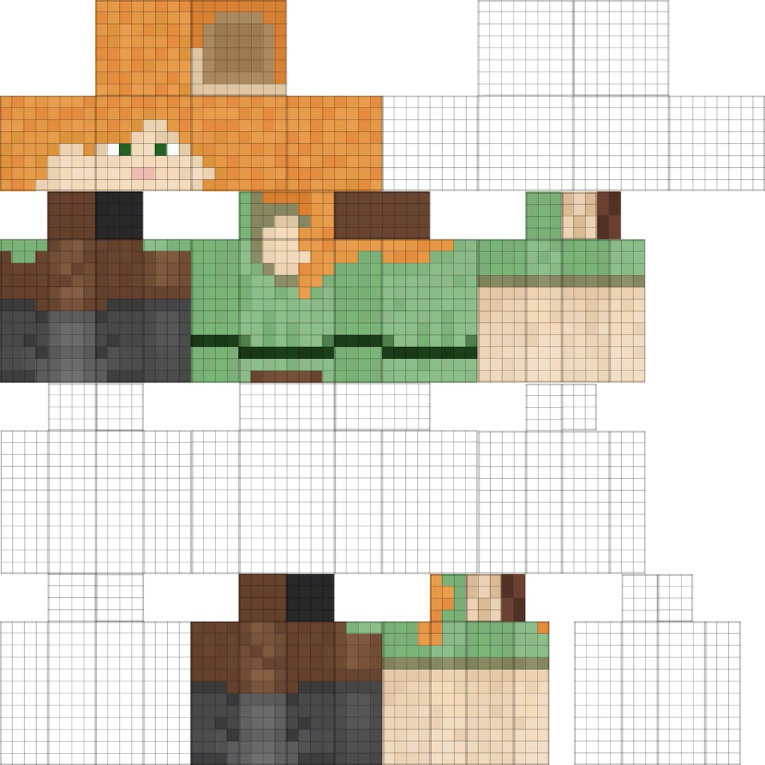 3D Alex Minecraft - Mixamo Animatable - Vray-Arnold Model - TurboSquid ...