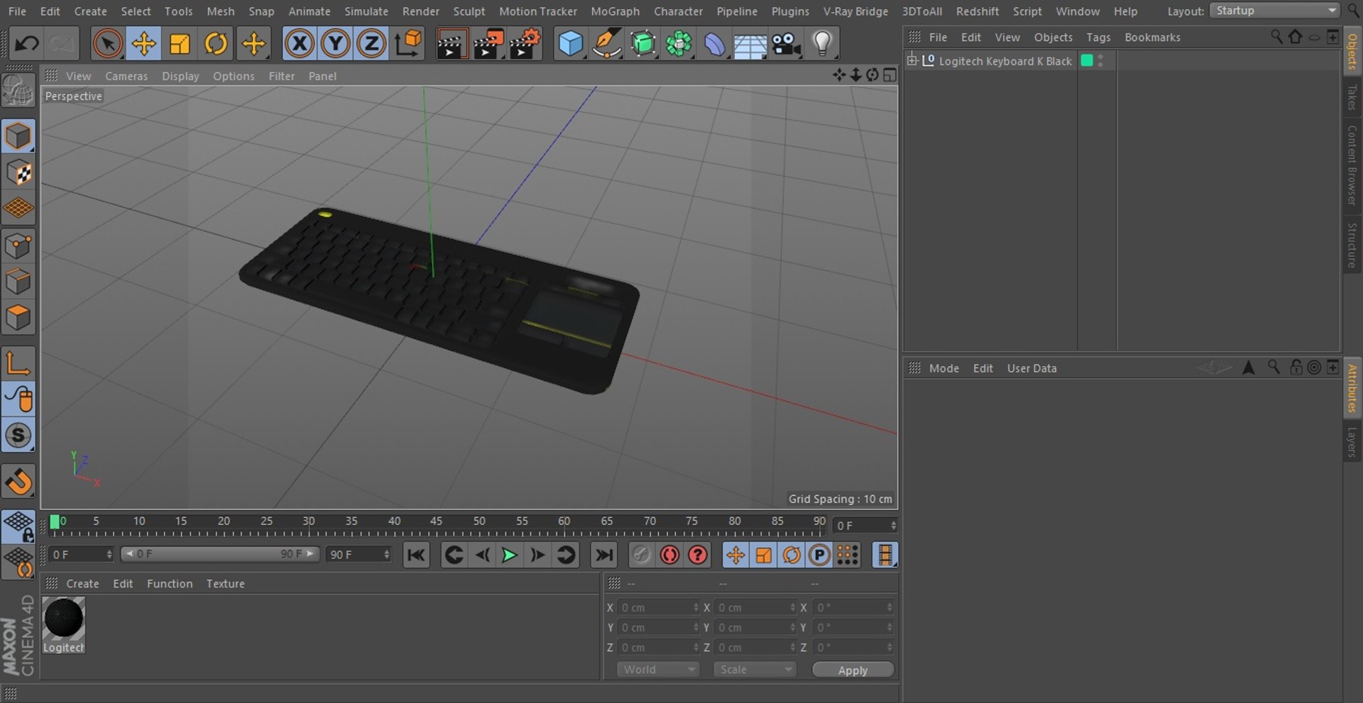 Logitech Keyboard K400 Black 3D Model - TurboSquid 1912229