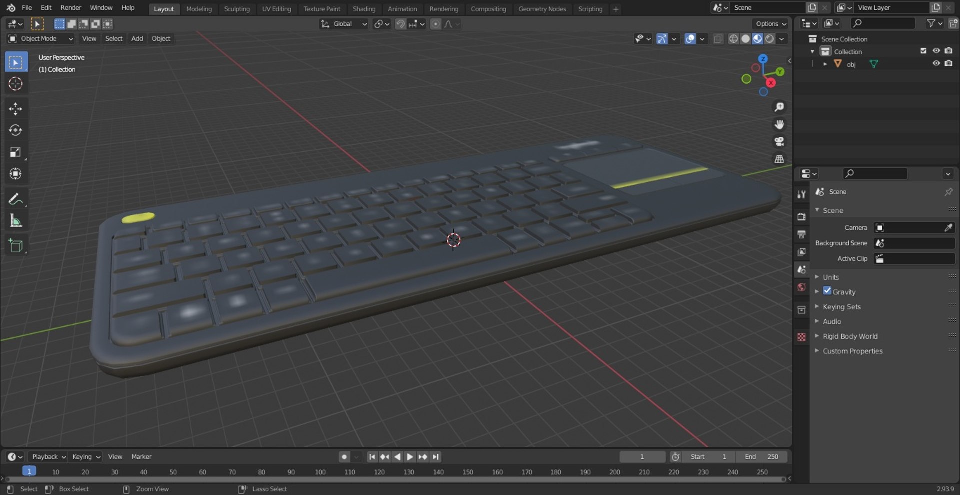 Logitech Keyboard K400 Black 3D Model - TurboSquid 1912229