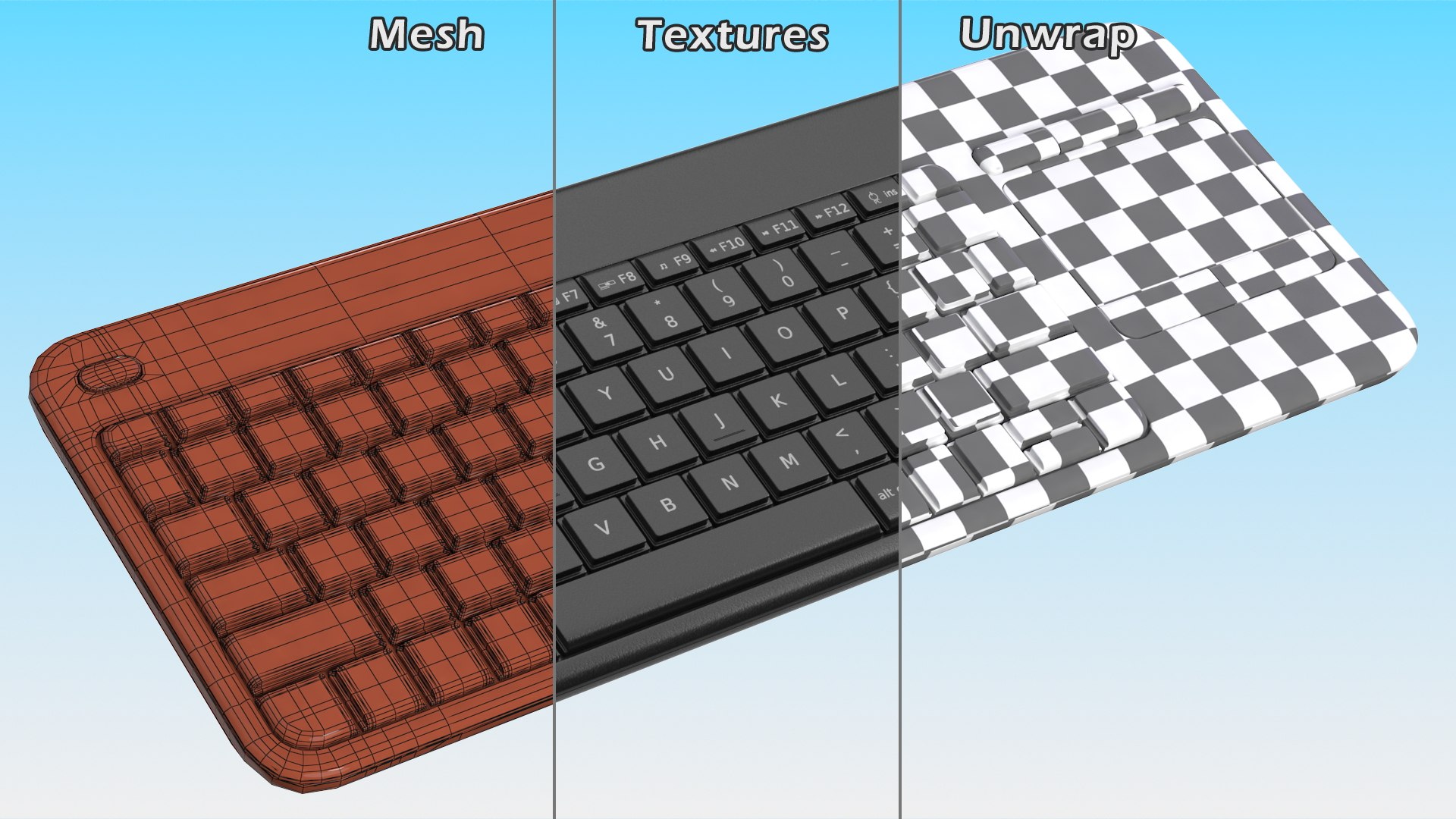 Logitech Keyboard K400 Black 3D Model - TurboSquid 1912229