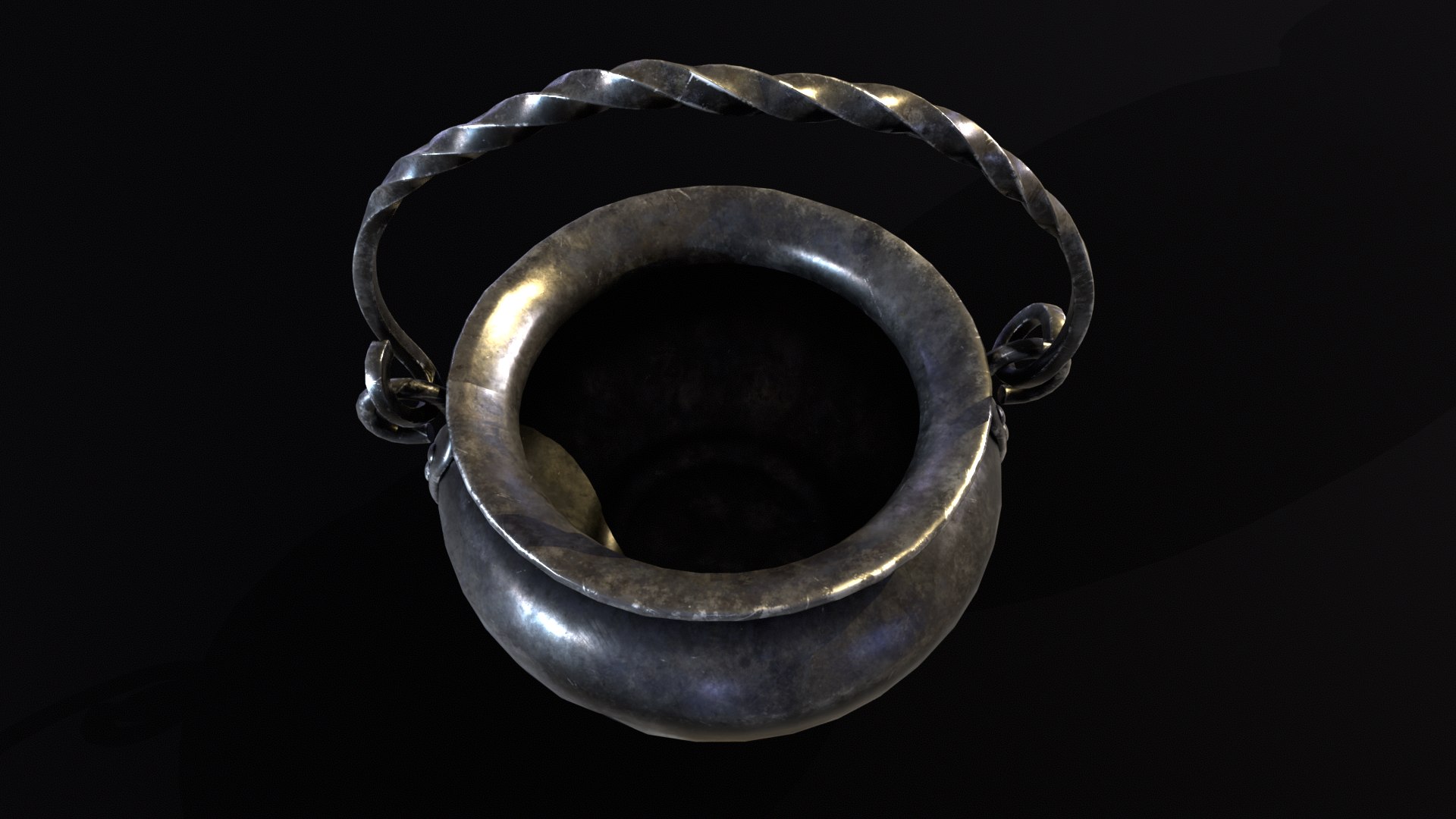 3D Medieval Iron Cauldron - TurboSquid 2198350