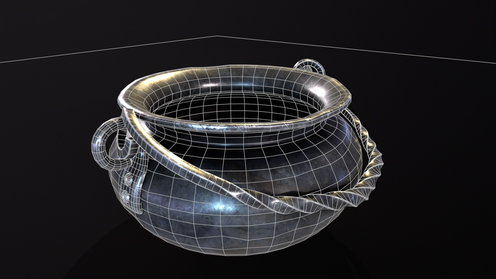 3D Medieval Iron Cauldron - TurboSquid 2198350