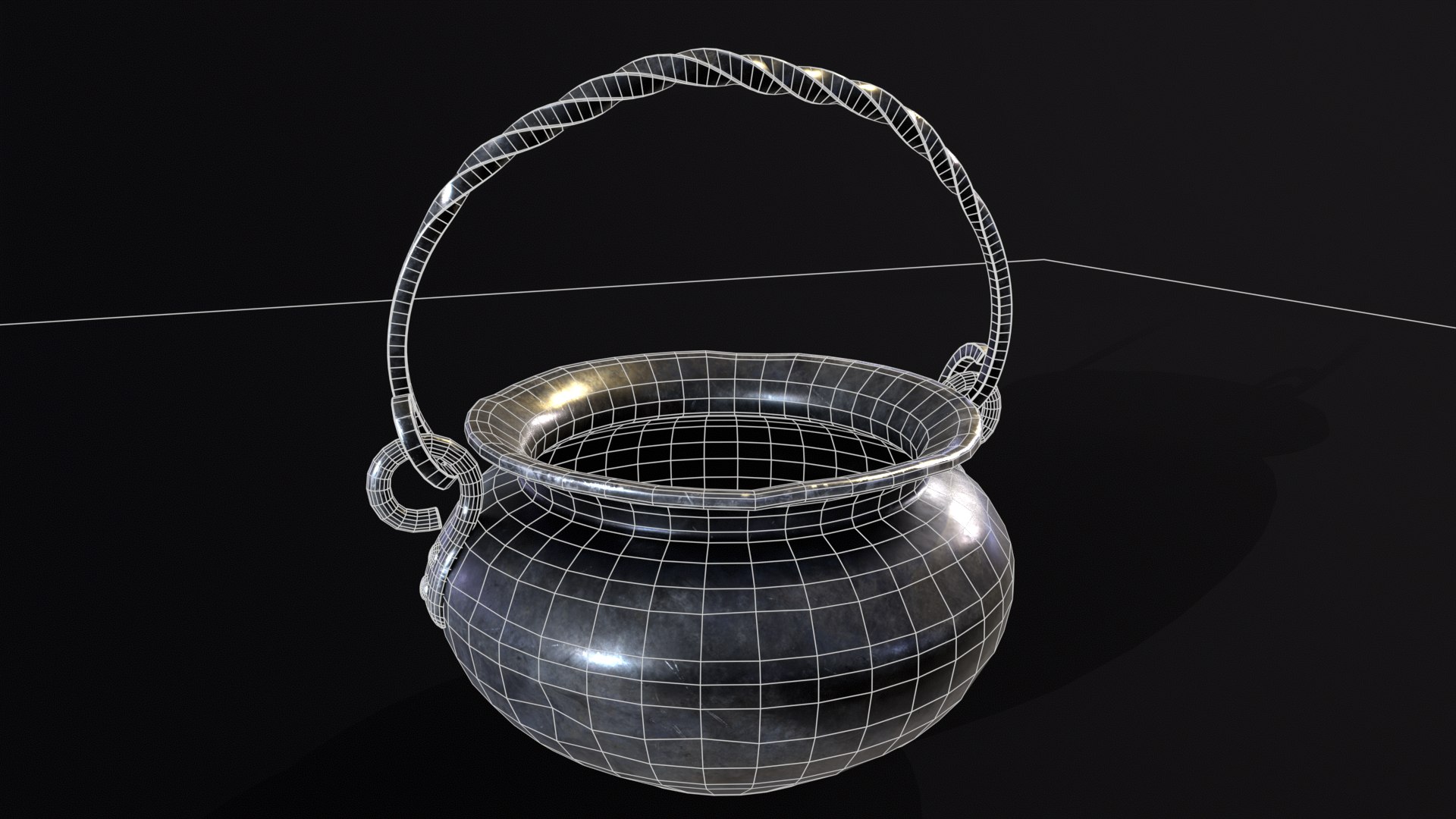3D Medieval Iron Cauldron - TurboSquid 2198350