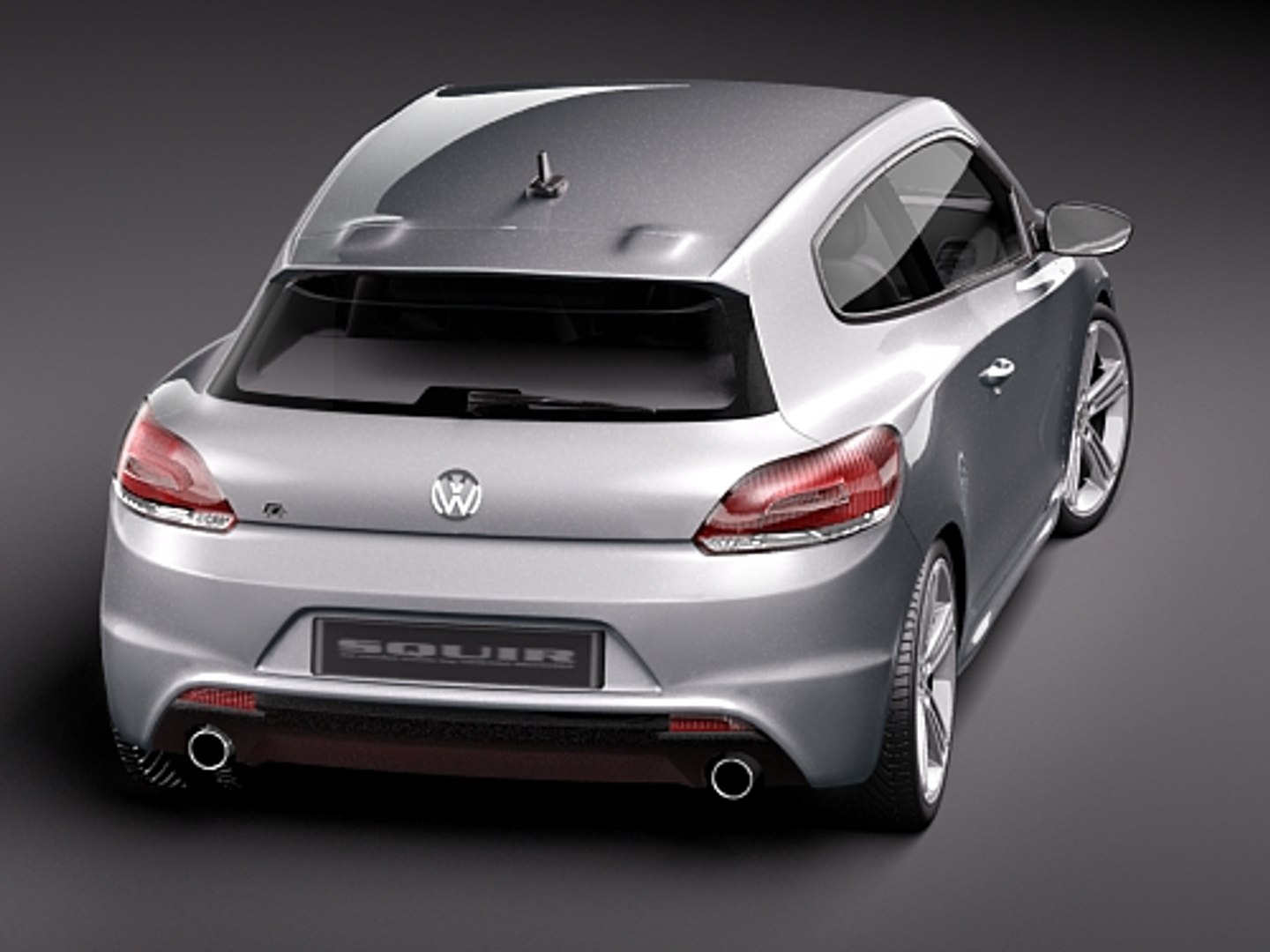 Volkswagen Scirocco R Tuning 3d Model