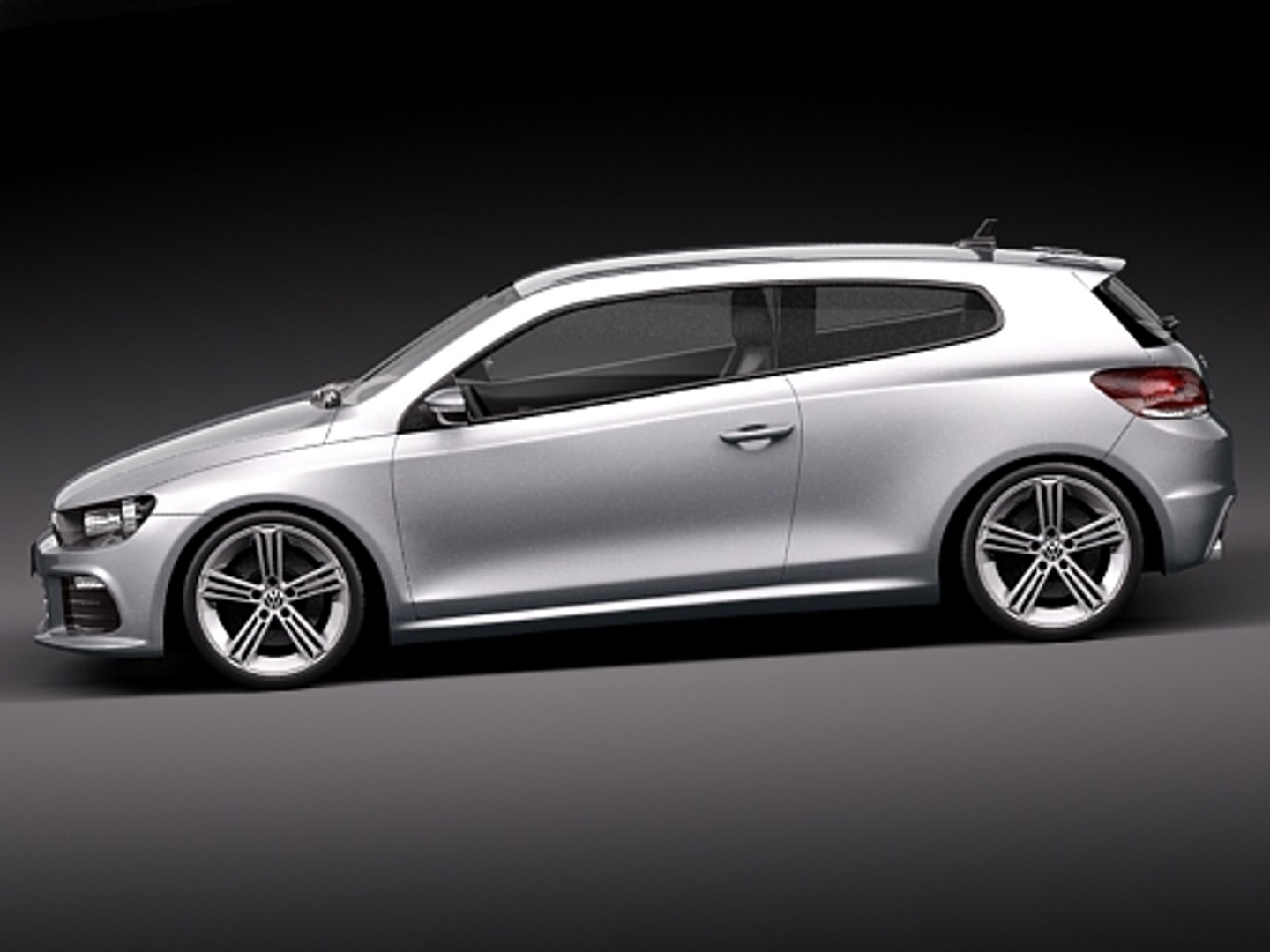 Volkswagen Scirocco R Tuning 3d Model