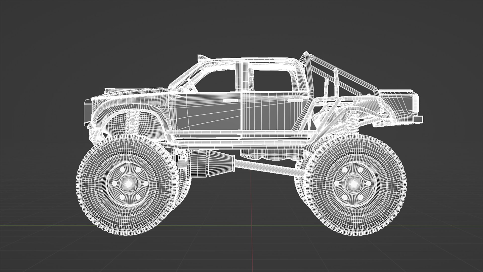 Black Matte Trophy Truck Model - TurboSquid 2290083