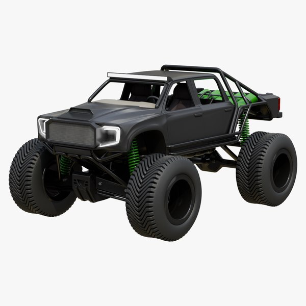 블랙 매트 트로피 트럭 3D 모델 - TurboSquid 2290083