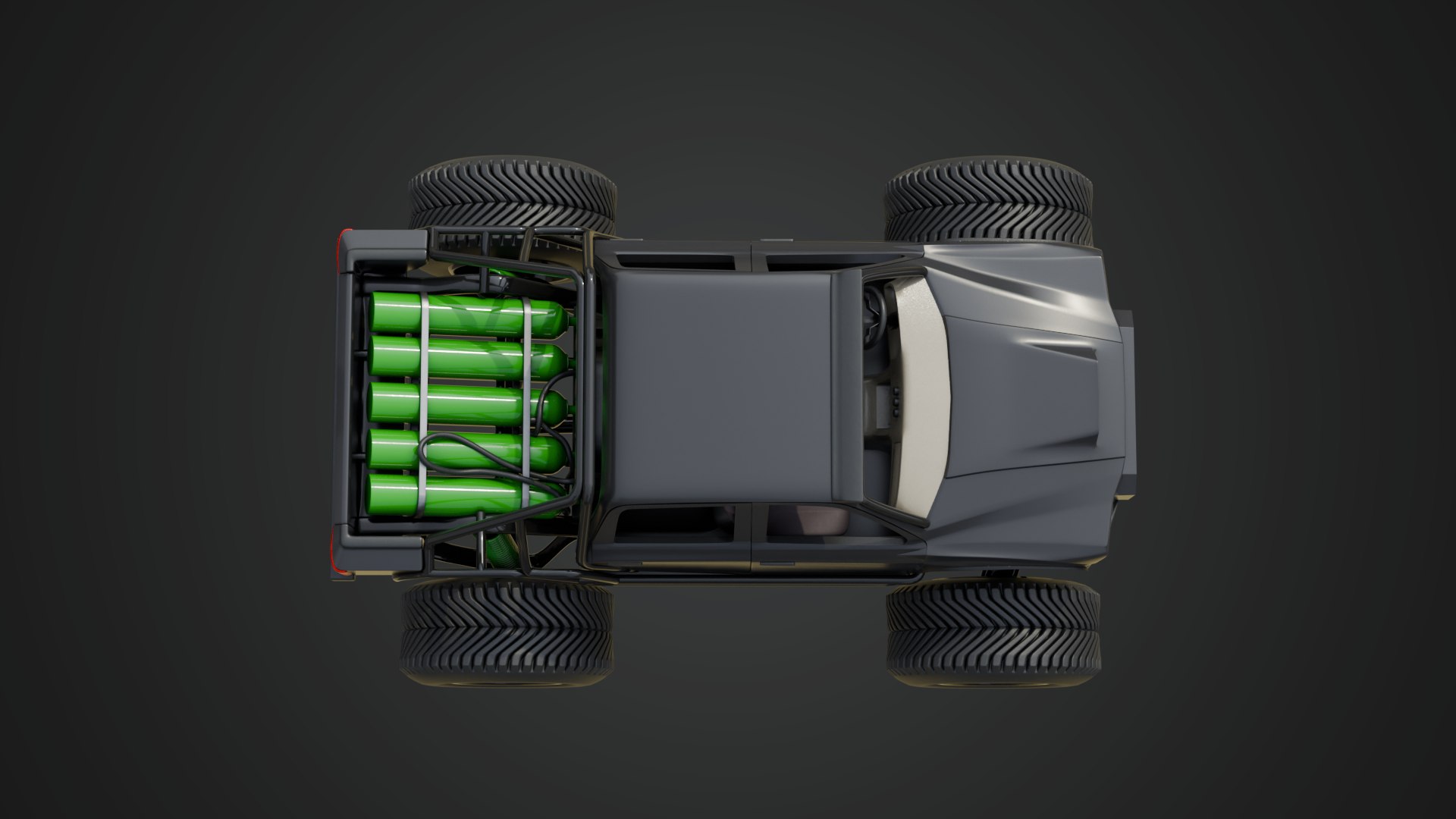 Black Matte Trophy Truck Model - TurboSquid 2290083