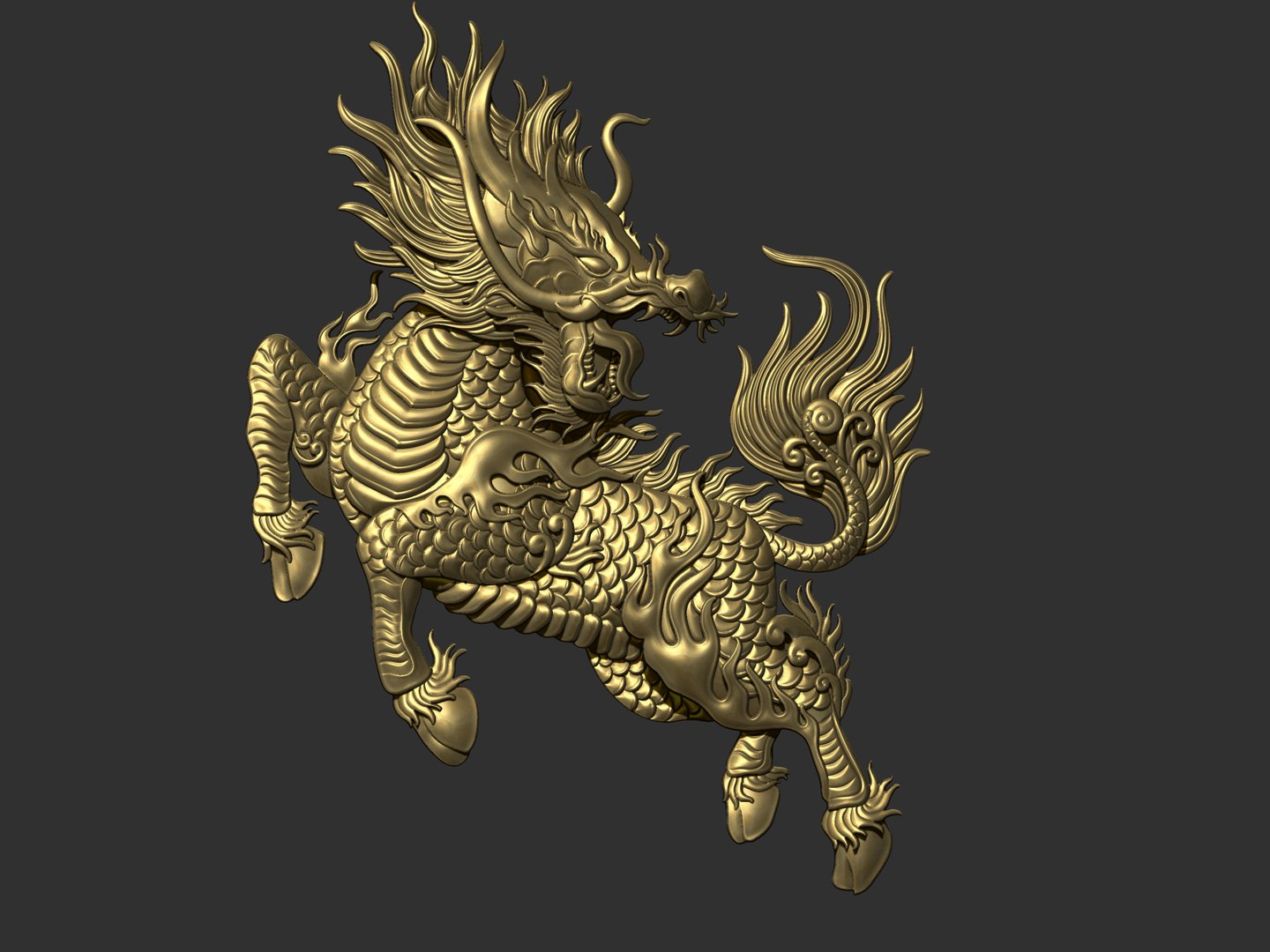 3D Kylin - TurboSquid 2178341