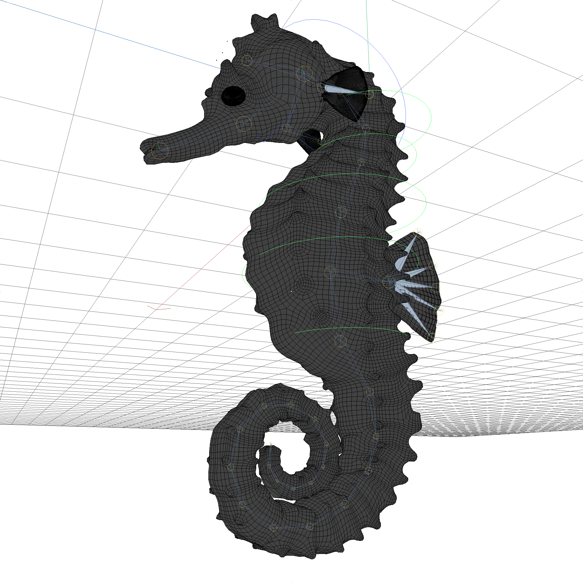 3D SEA HORSE - RIGGED model - TurboSquid 1813285