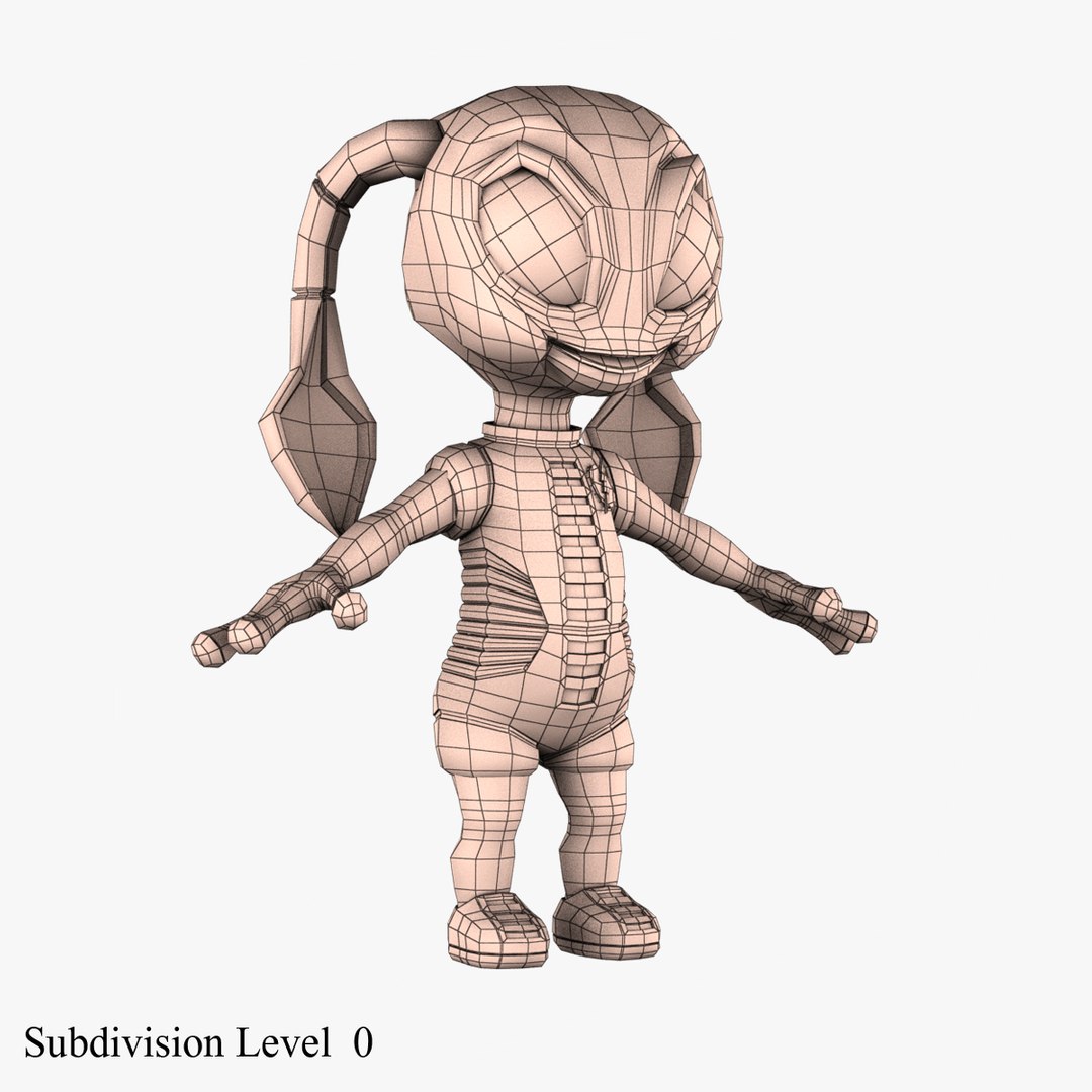 3d Max Alien Cartoon
