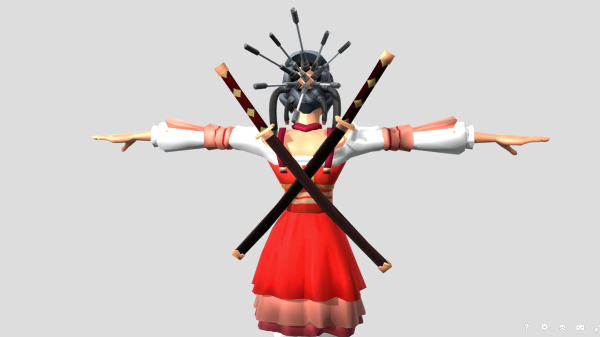 3D Game model fighter girl - TurboSquid 1922153