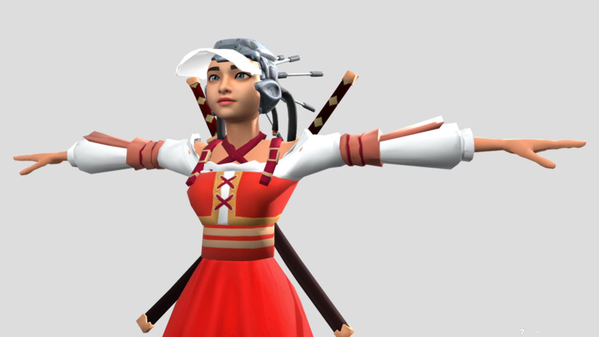 3D Game model fighter girl - TurboSquid 1922153
